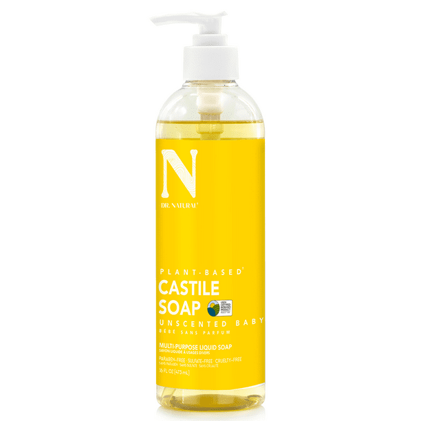 Dr. Natural Jabón de Castilla Multipropósito 473 ml. Hipoalergénico ...
