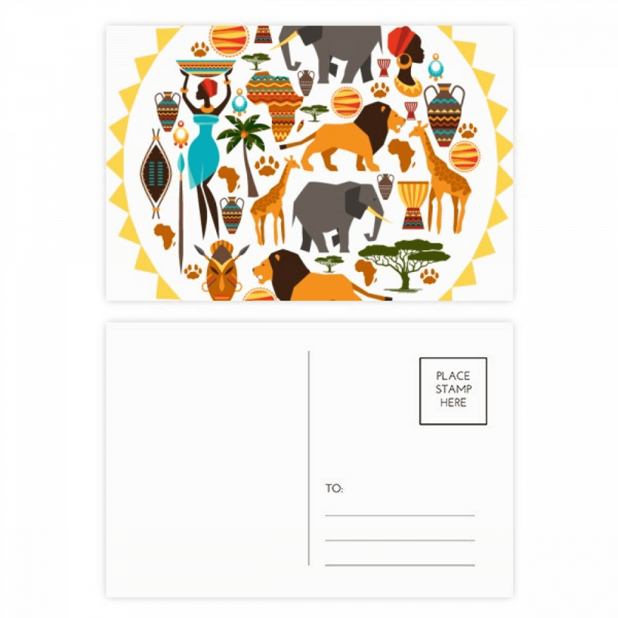 Los animales silvestres de fauna silvestre de África África Set ...