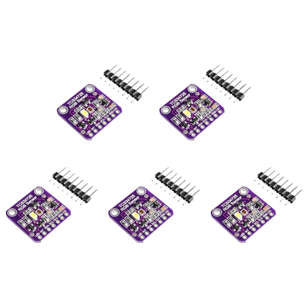 5uds. Módulo de reconocimiento de sensor de color RGB TCS34725 para ...