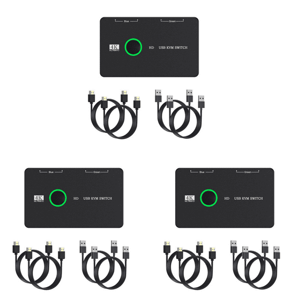 Dispositivos HD KVM teclado ratón impresora KVM Hub adaptador equipo ...