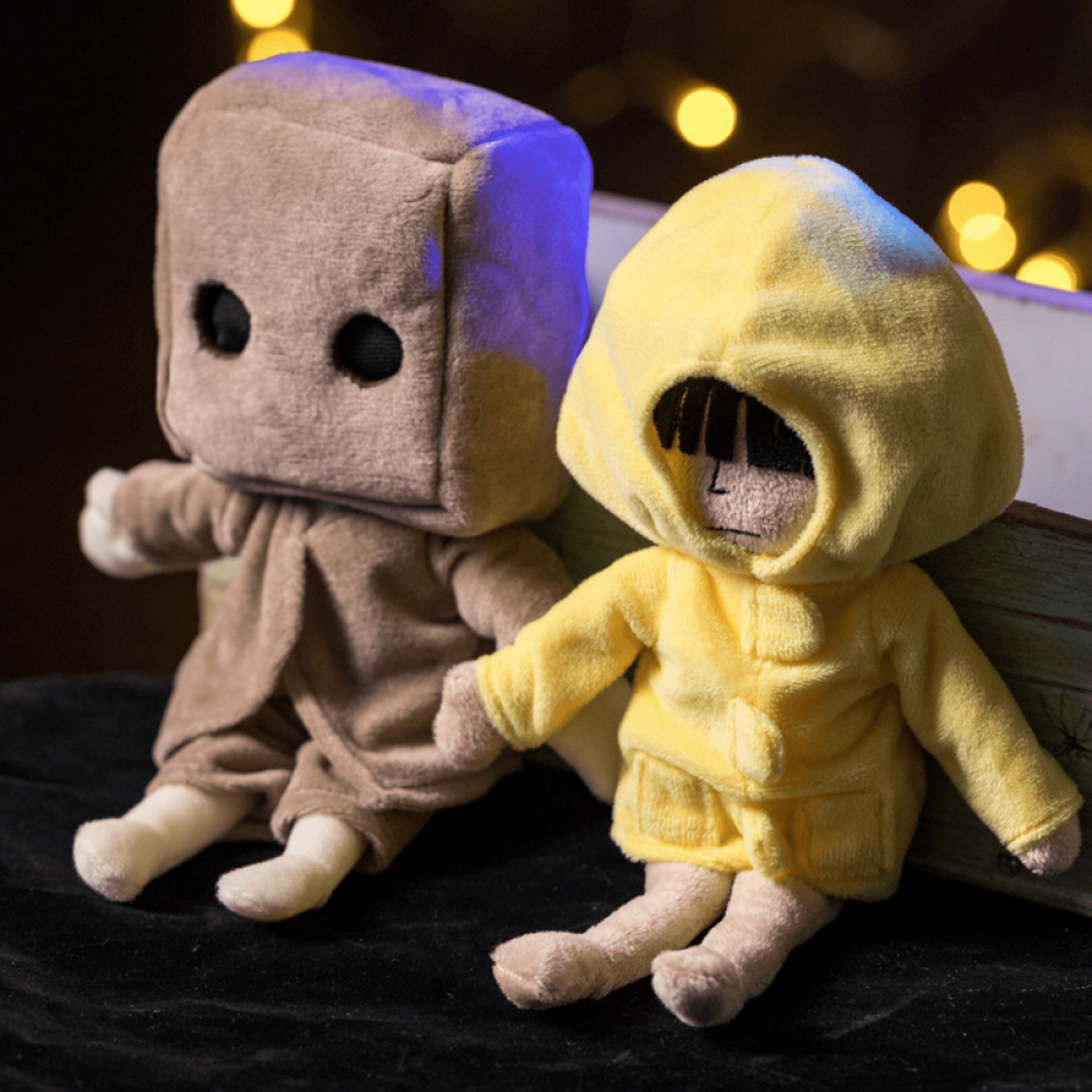 2 piezas Little Nightmares 2 Plush Six y Mono, peluche de Little ...