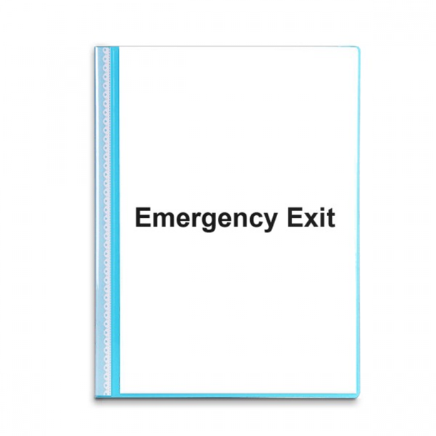 Salida de emergencia símbolo negro patrón Carpeta combinada de ...