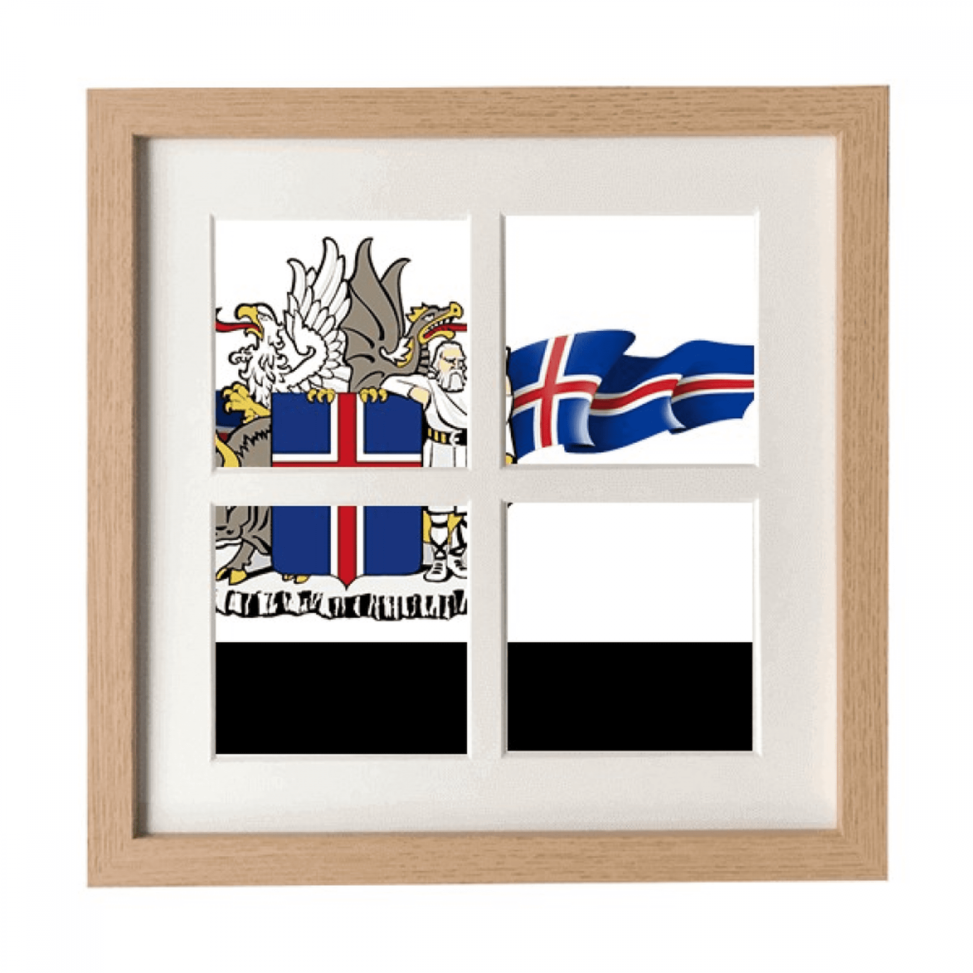 Símbolos nacionales del escudo de Islandia Pantalla de escritorio de ...