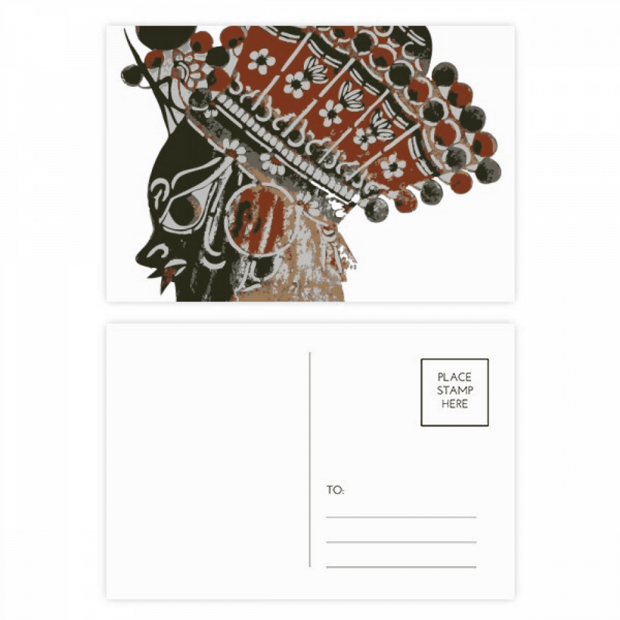 Juego de sombras de las minorías tradicionales de retrato Set ...