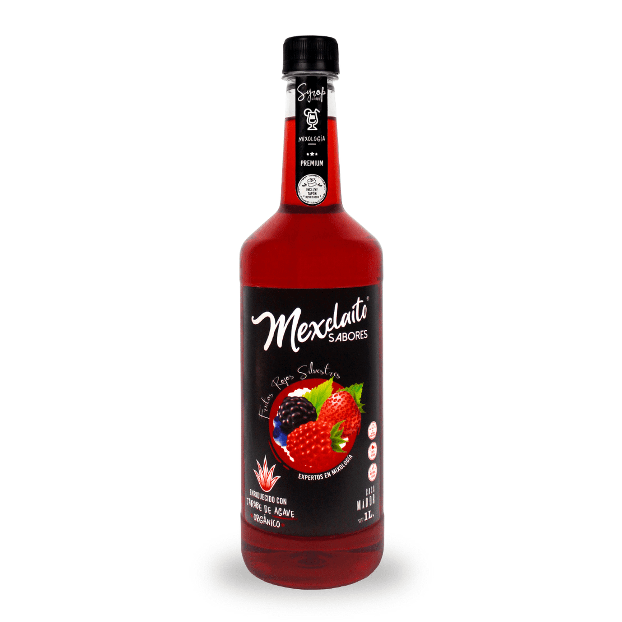 Mexclaito® Premium Jarabe/Syrop sabor Frutos Rojos 1 Litro Mexclaito ...