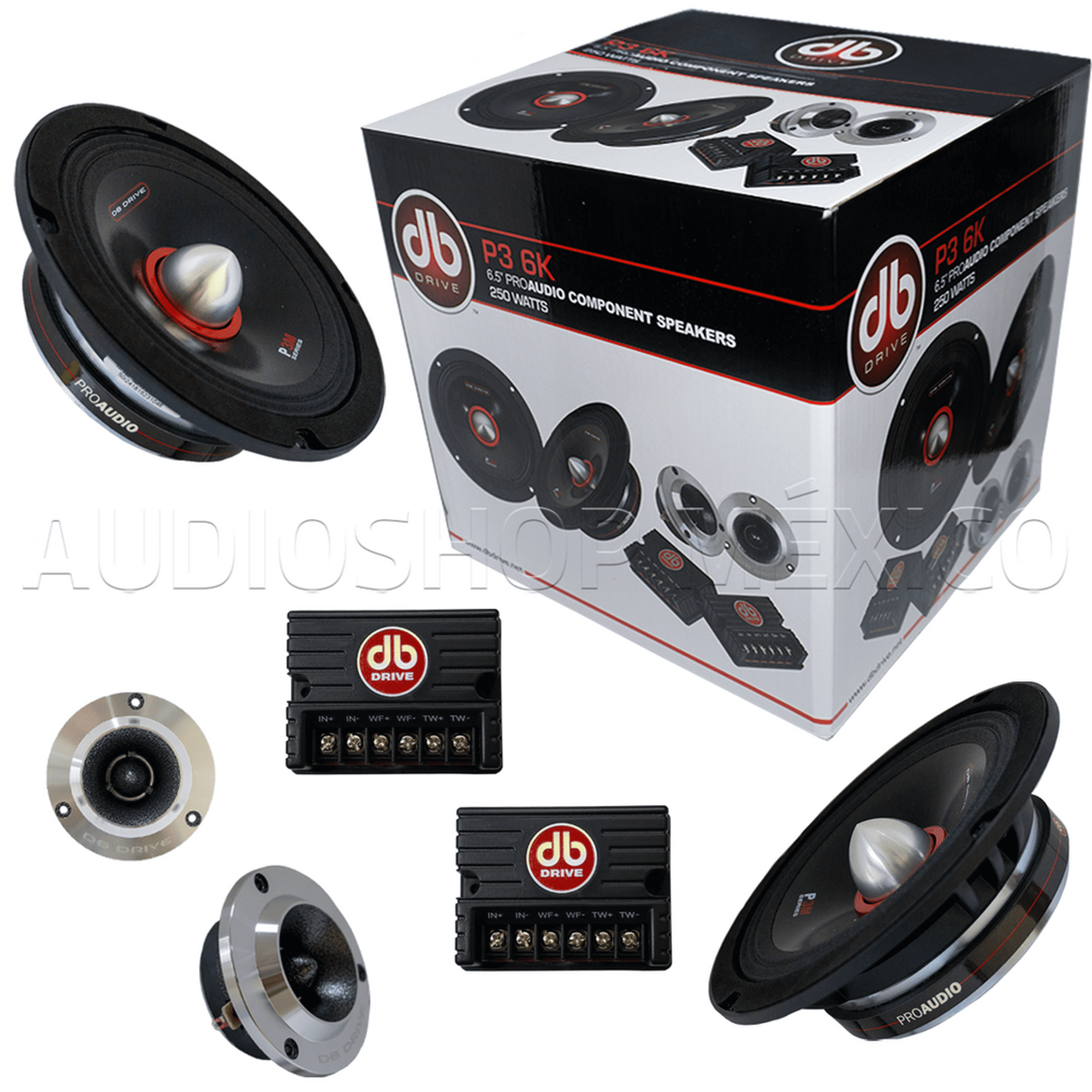 Set de Medios Rangos DB Drive P3 6K 250 Watts 6.5 Pulgadas Open Show ...