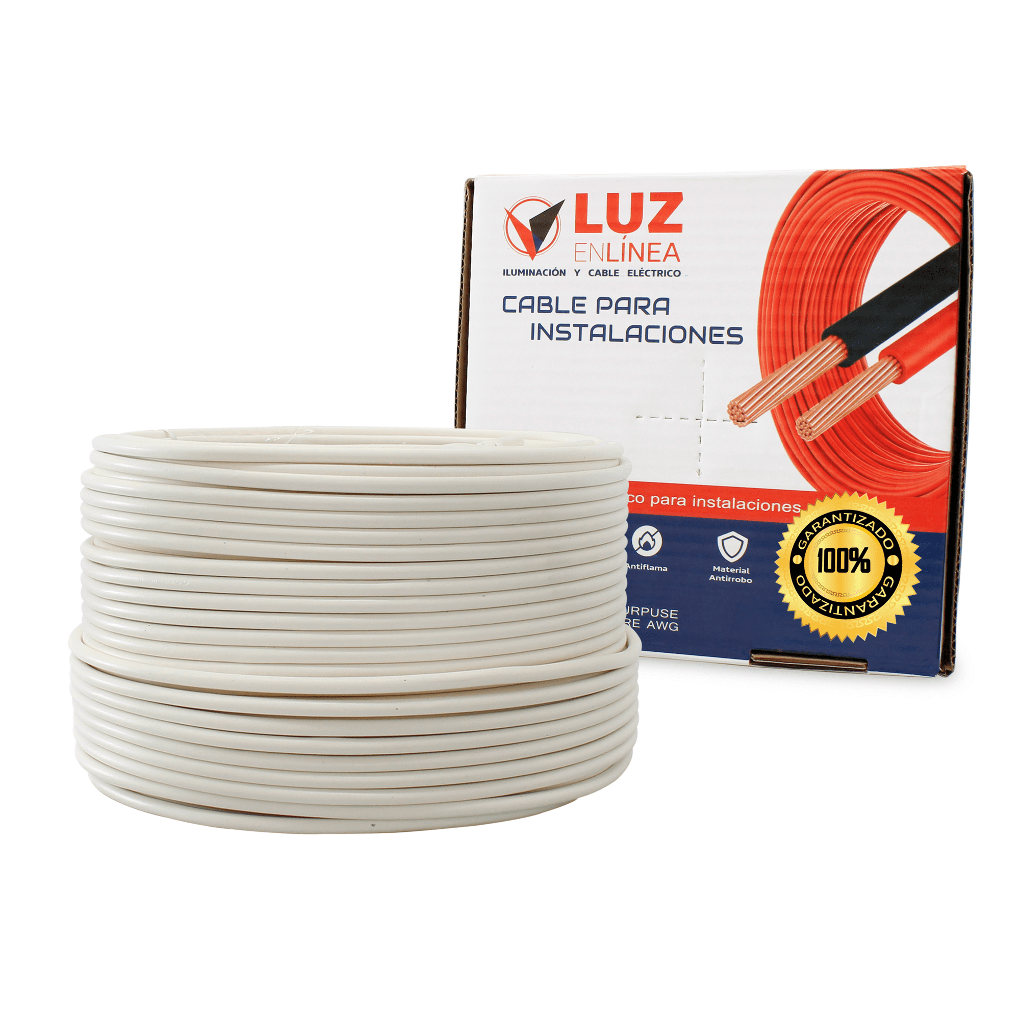 Cable eléctrico calibre 8 caja cerrada con 100m para instalaciones en ...