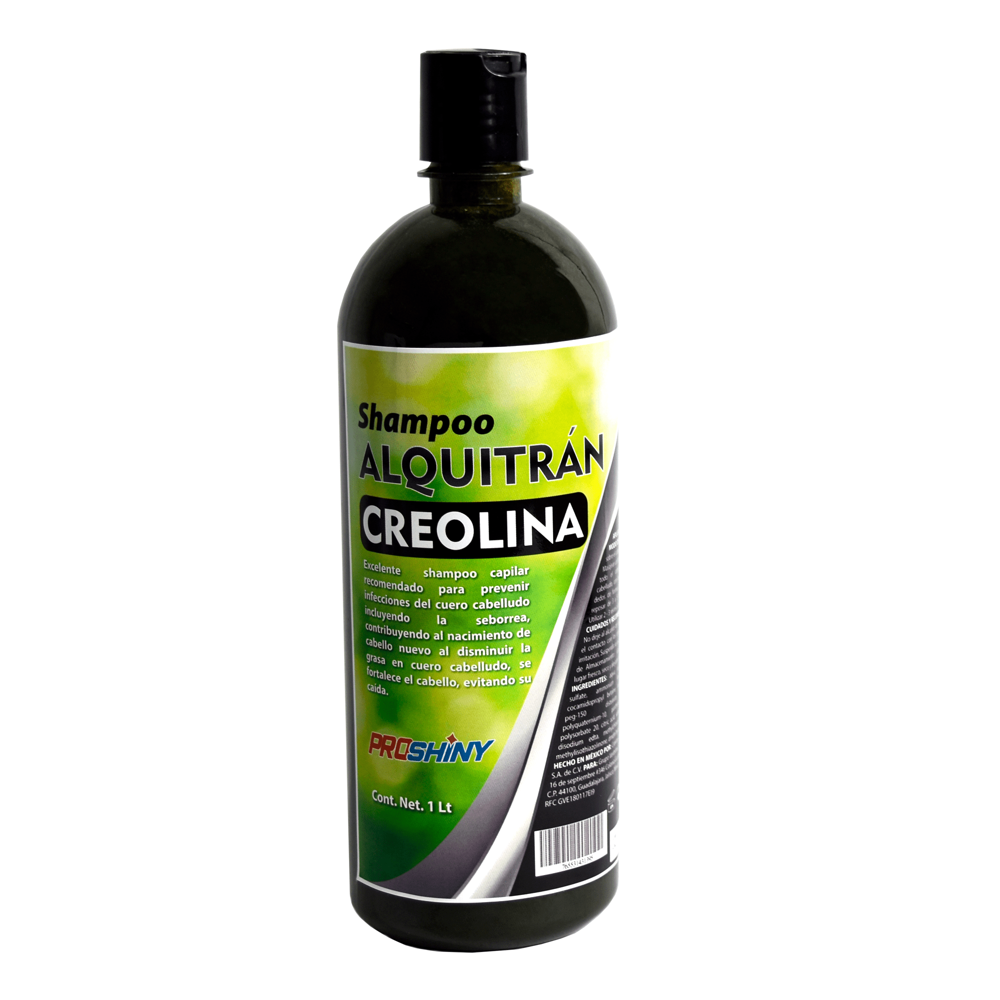 SHAMPOO De Alquitran Y Creolina CASPA SEBORREA PROSHINY 1LT PROSHINY ...