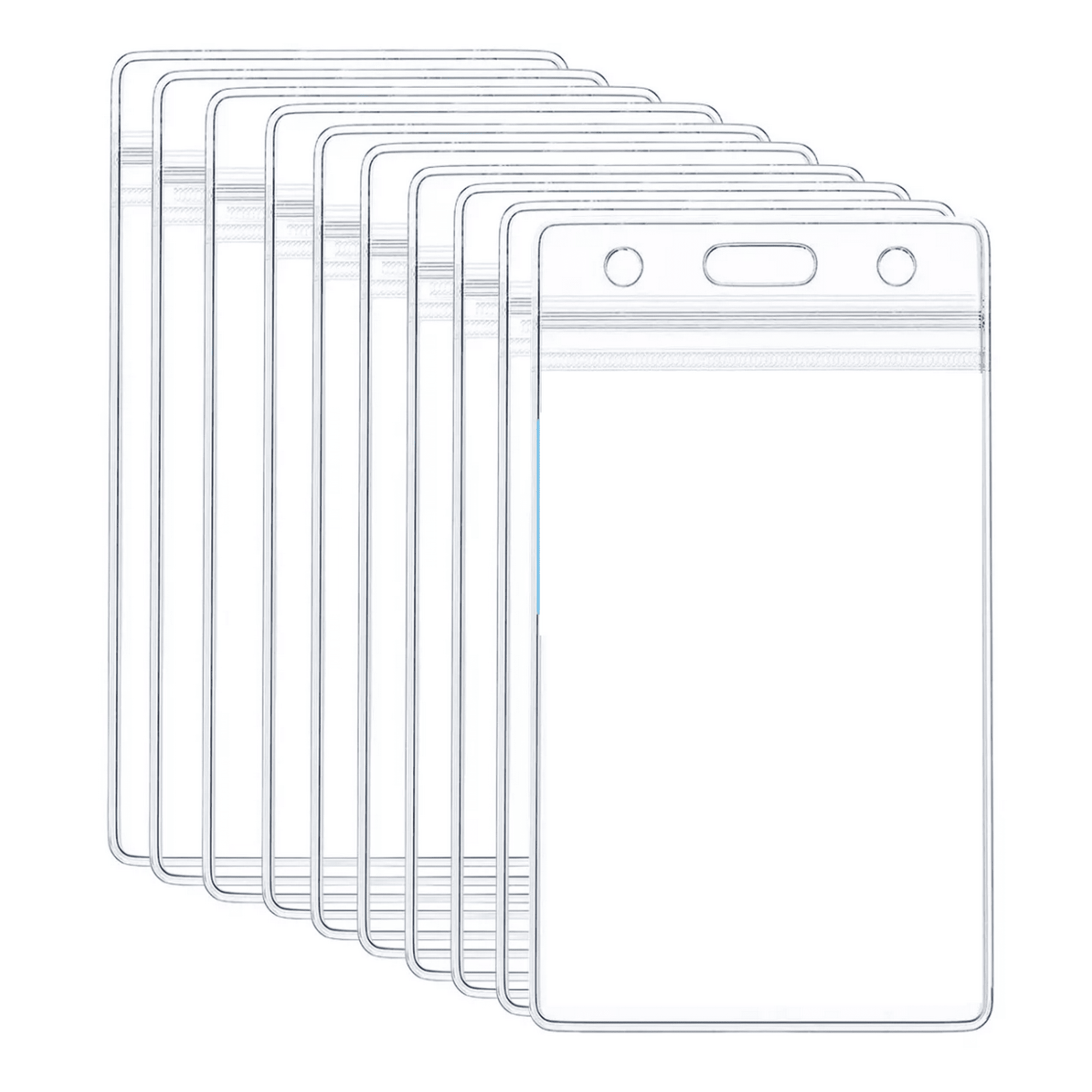 Mica Vertical Porta Credencial Gafete Ine 100pz Tarjetero Transparente ...