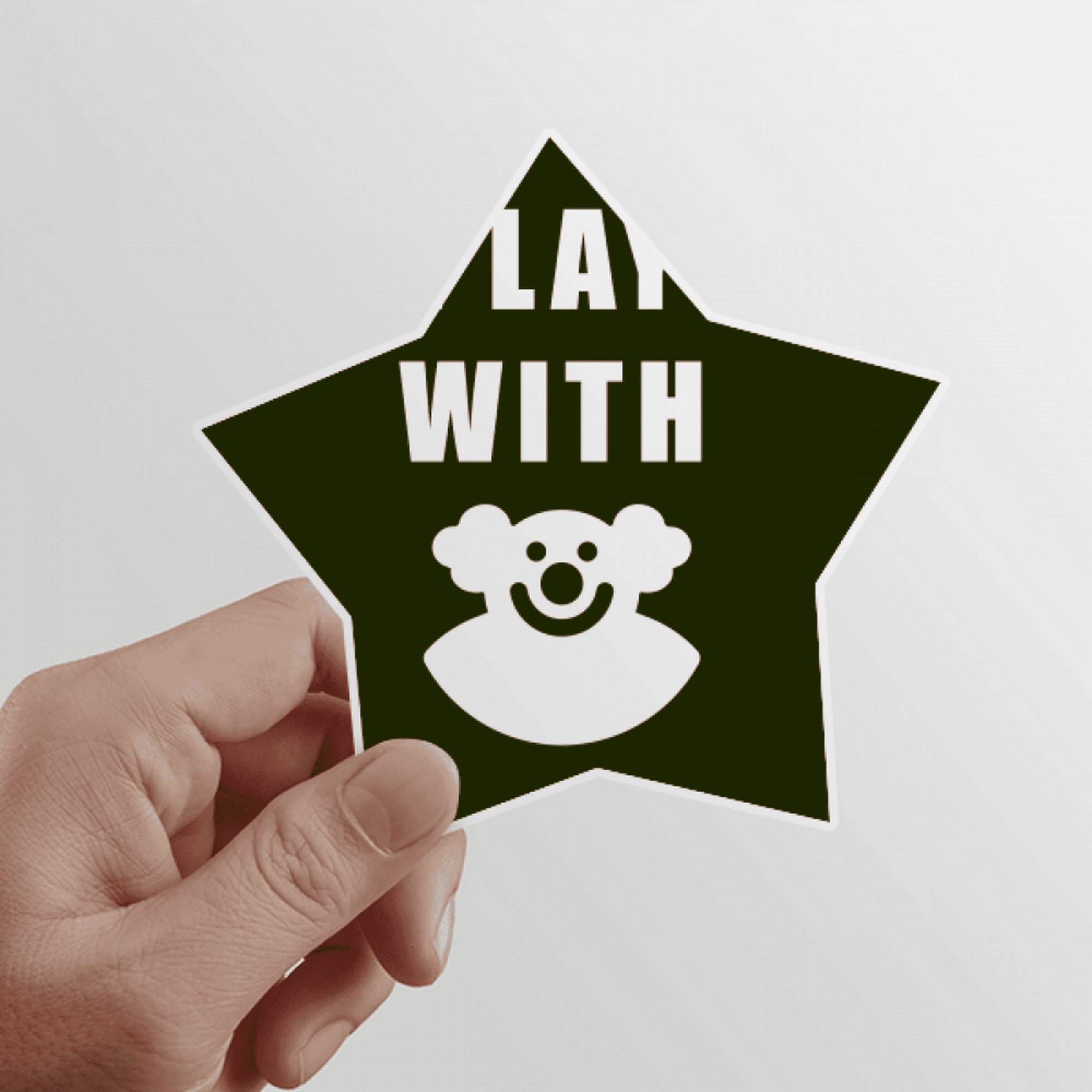 Payaso de risa Estrella calcomanías impermeables,vinilo,casco de coche ...