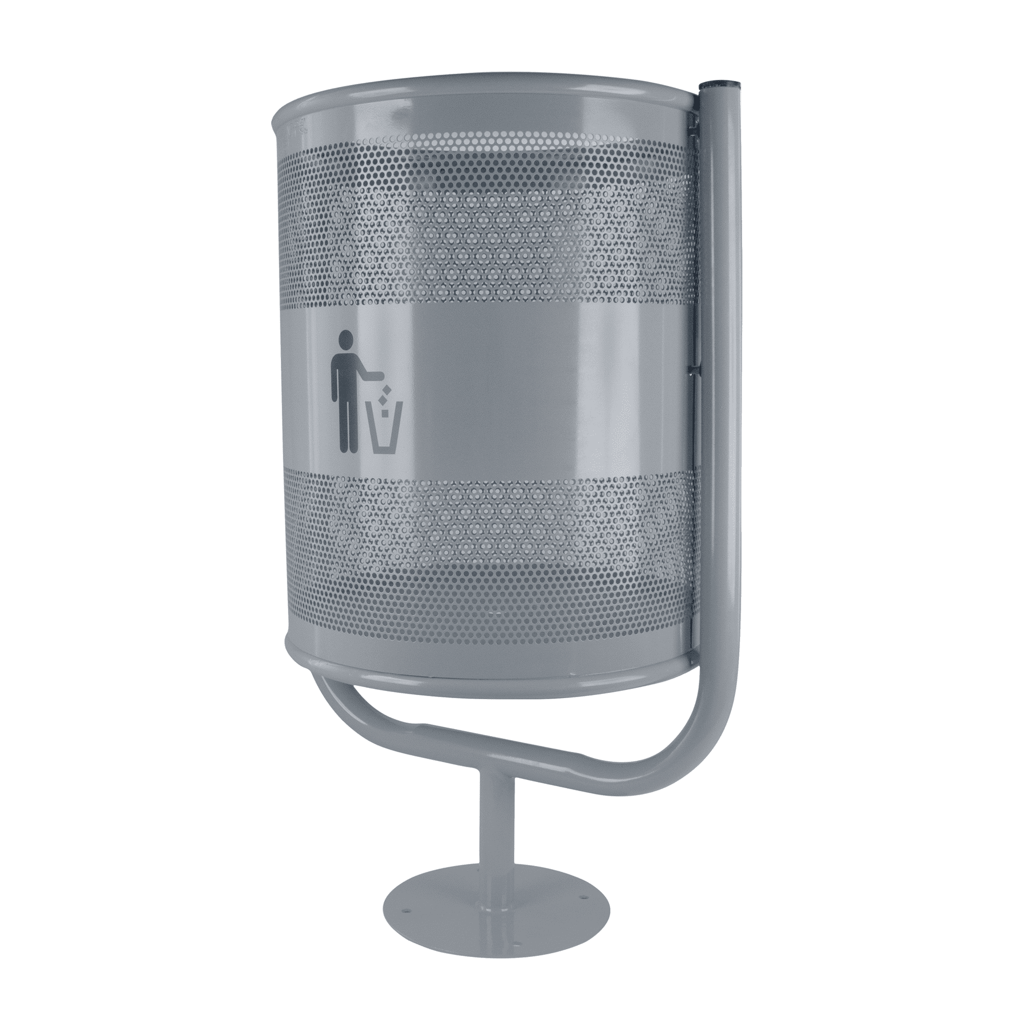 Jofel Bote De Basura Basculante Gris 73L Fabricado Con Lámina ...