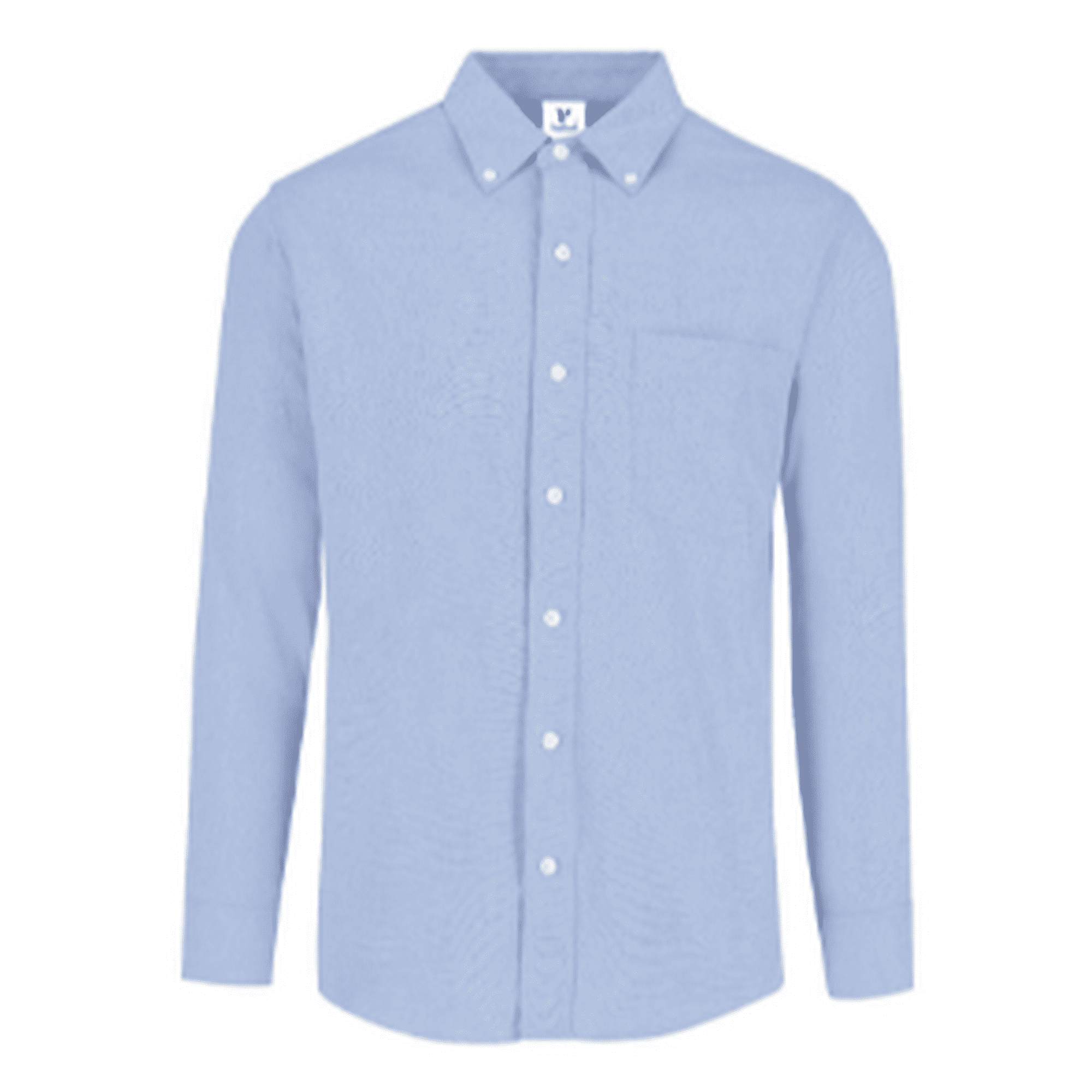 Camisa Oxford Manga Larga para Caballero, Color Azul Cielo, Talla Doble ...