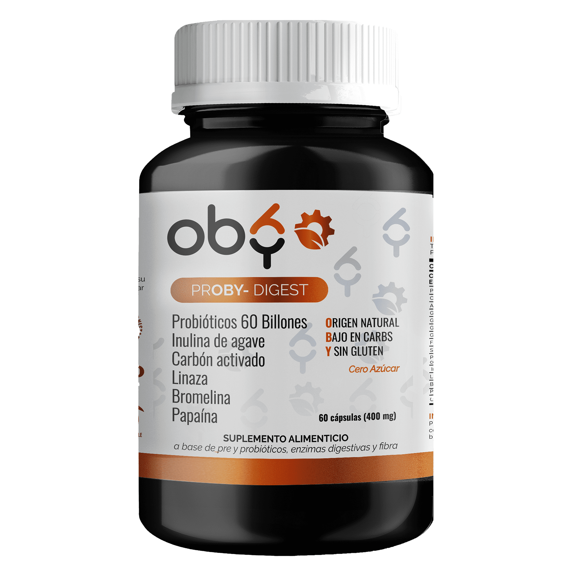 Probióticos 60 Billones, Prebióticos, Inulina de Agave, Enzimas ...