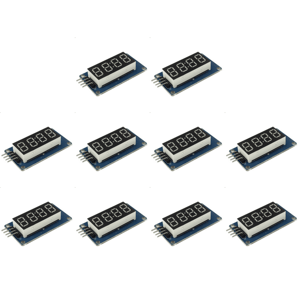 Módulo digital LED TM1637 de 4 bits para placa controladora de tubo de ...
