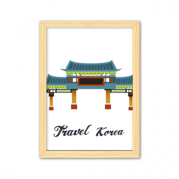 Arco tradicional en Corea Cuadro de madera decorativa marco de casa A4 ...