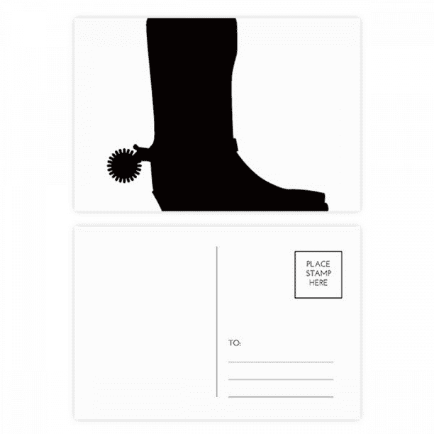 Botas altas mujer silueta patron negro Set cumpleaños gracias tarjeta ...