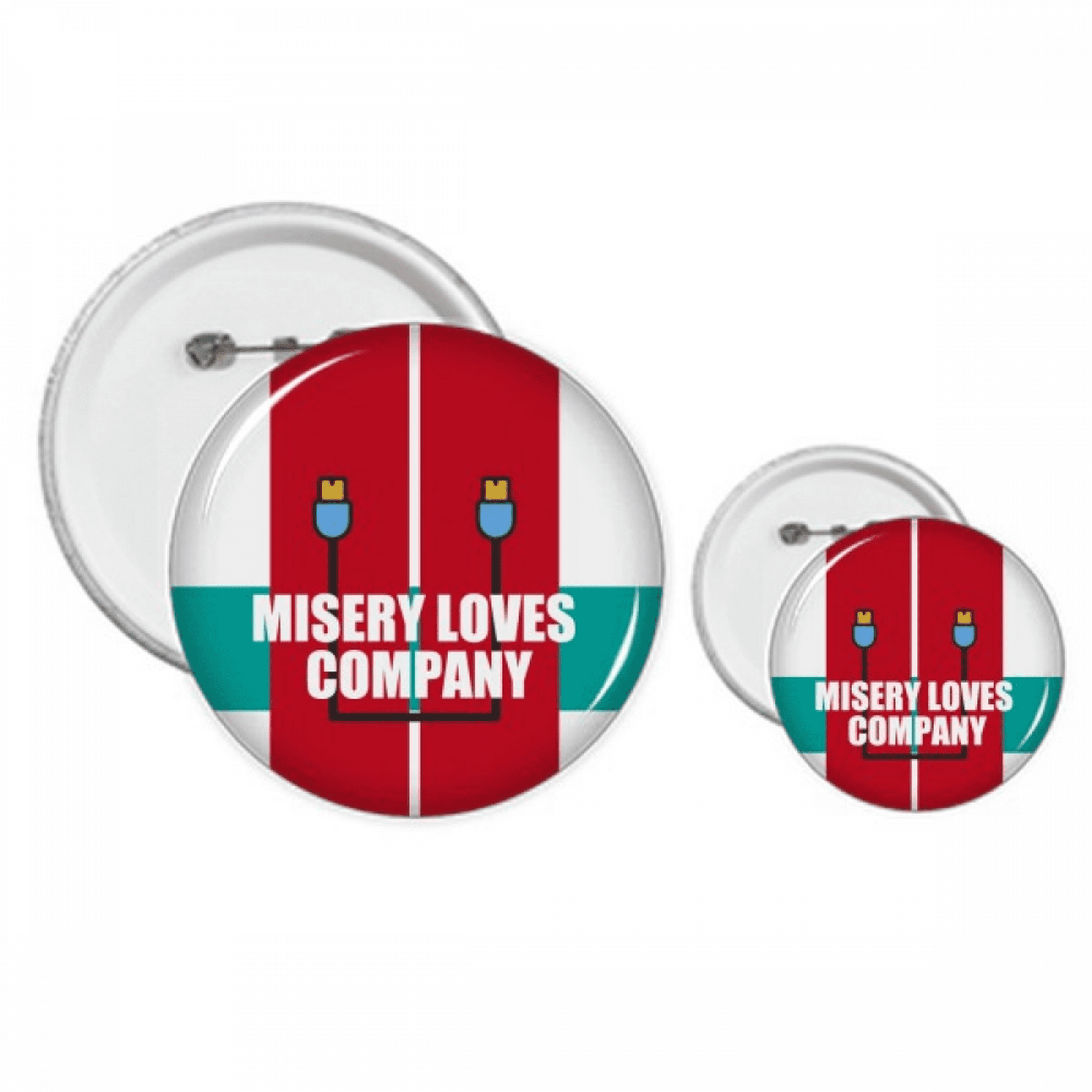 La miseria ama empresa Insignia insignia botón diseño conjunto | Bodega ...