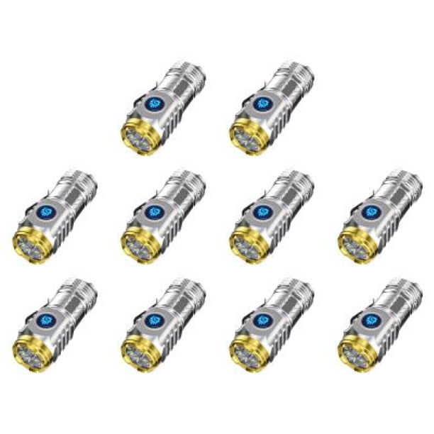 Linterna brillante LED recargable de 5 modos tipo C Linterna ...