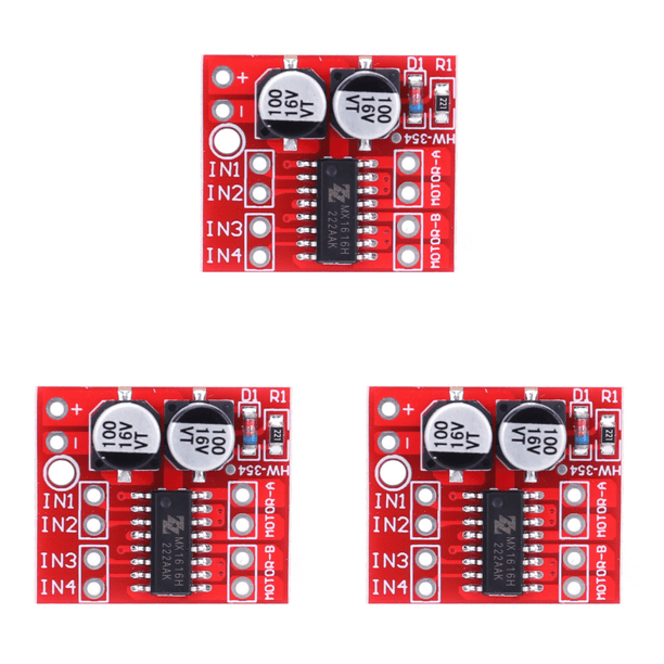 Módulo controlador de accionamiento de Motor CC L298N PWM velocidad ...