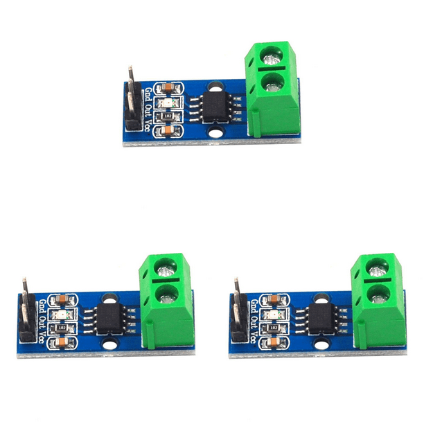 Módulo sensor de corriente de efecto Hall de rango 5A/20A/30A ACS7125A ...