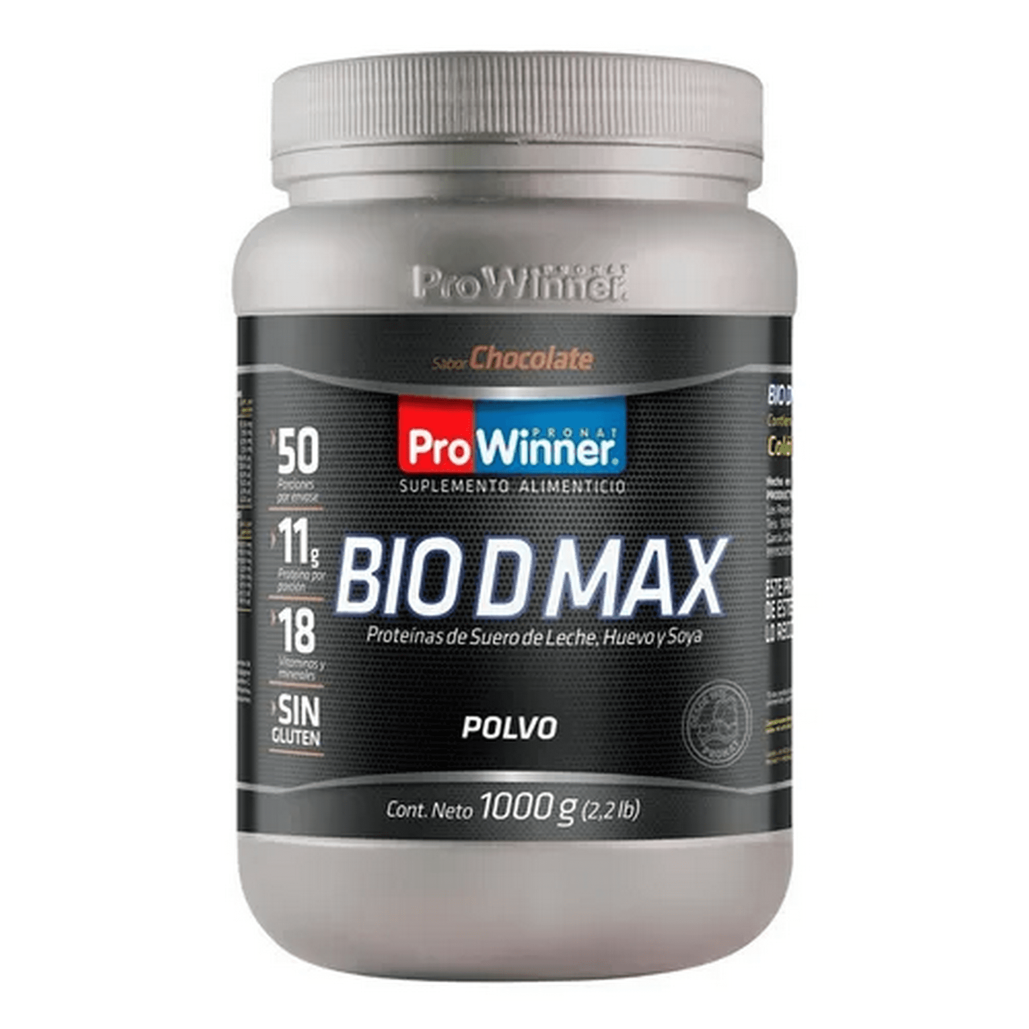 Suplemento BIO D MAX Polvo Sabor Chocolate (1 Kg) ProWinner PW-1205 ...
