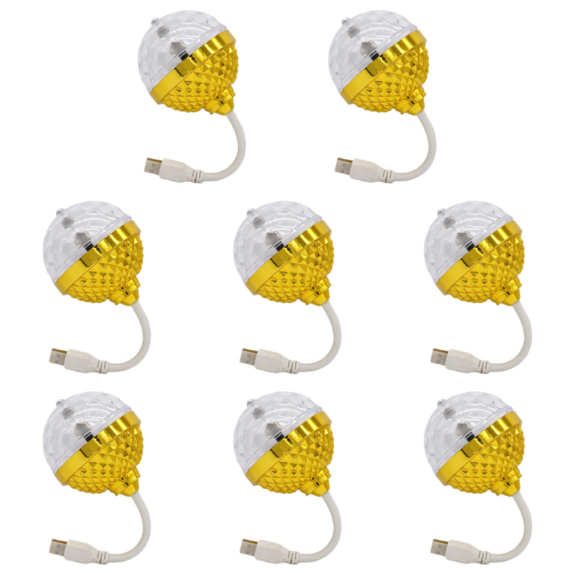 Luces Escenario USB LED KTV Estroboscópica RGB Mágica Lámpara Noche (dorado) Cgtredaw | Bodega ...