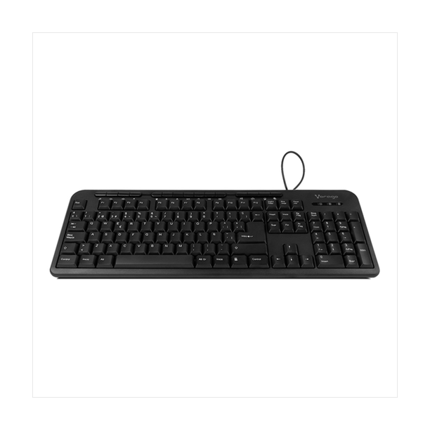 Teclado Multimedia VORAGO KB-204 Alambrico USB Negro Vorago KB-204 ...
