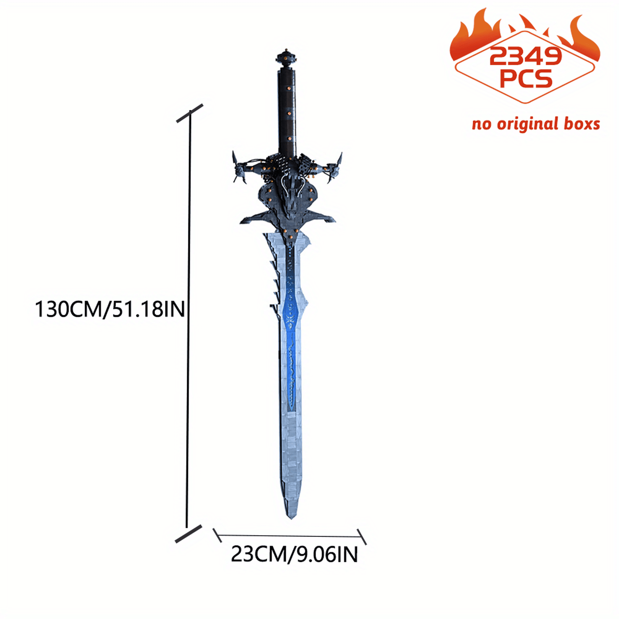 936pcs Creative DIY Sword Building Block Model For Kids, Educational ...