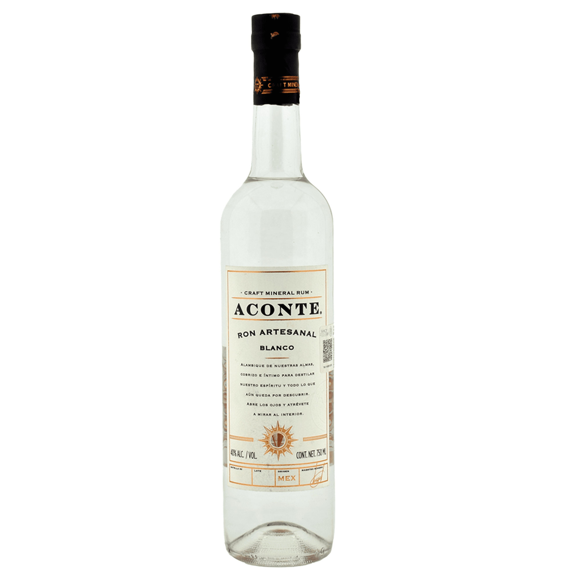 Ron blanco Aconte 750ml. Ron mexicano Artesanal Mexica crafts spitits ...