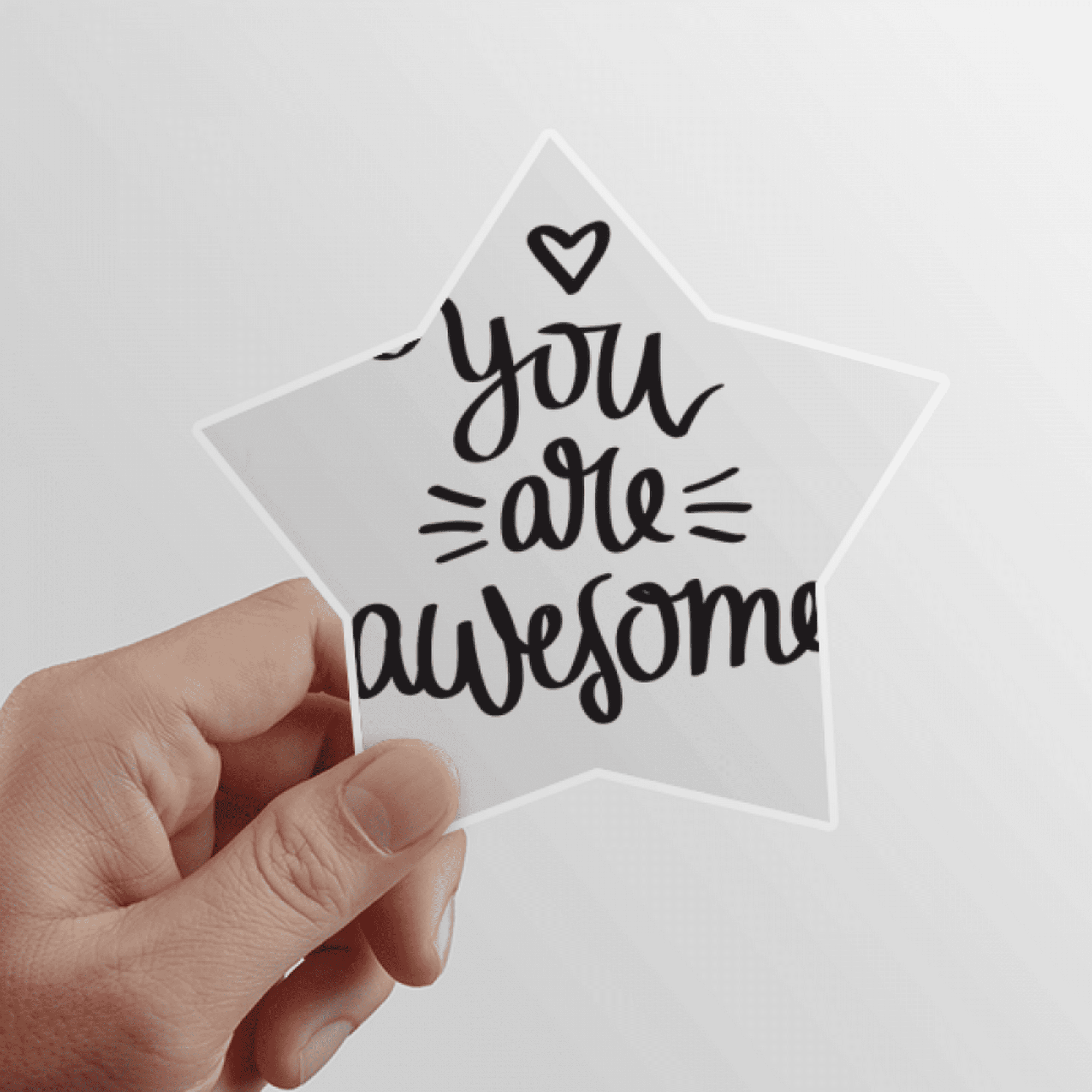 Eres increíble. Estrella calcomanías impermeables,vinilo,casco de coche ...