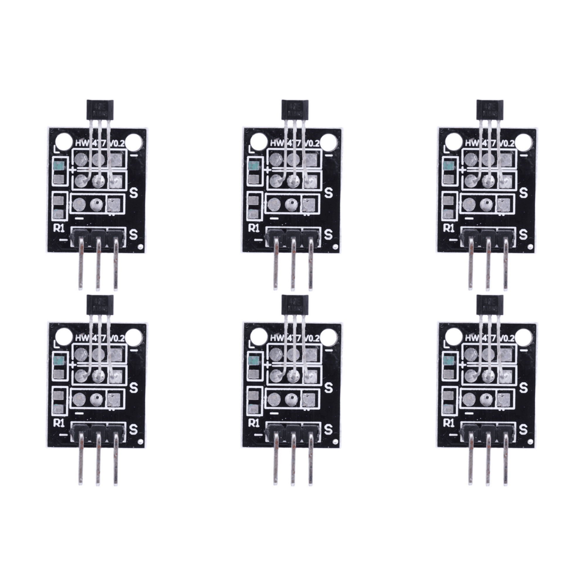 6uds. Módulo de sensor magnético KY-003 Hall A3144 Módulo de sensor de ...