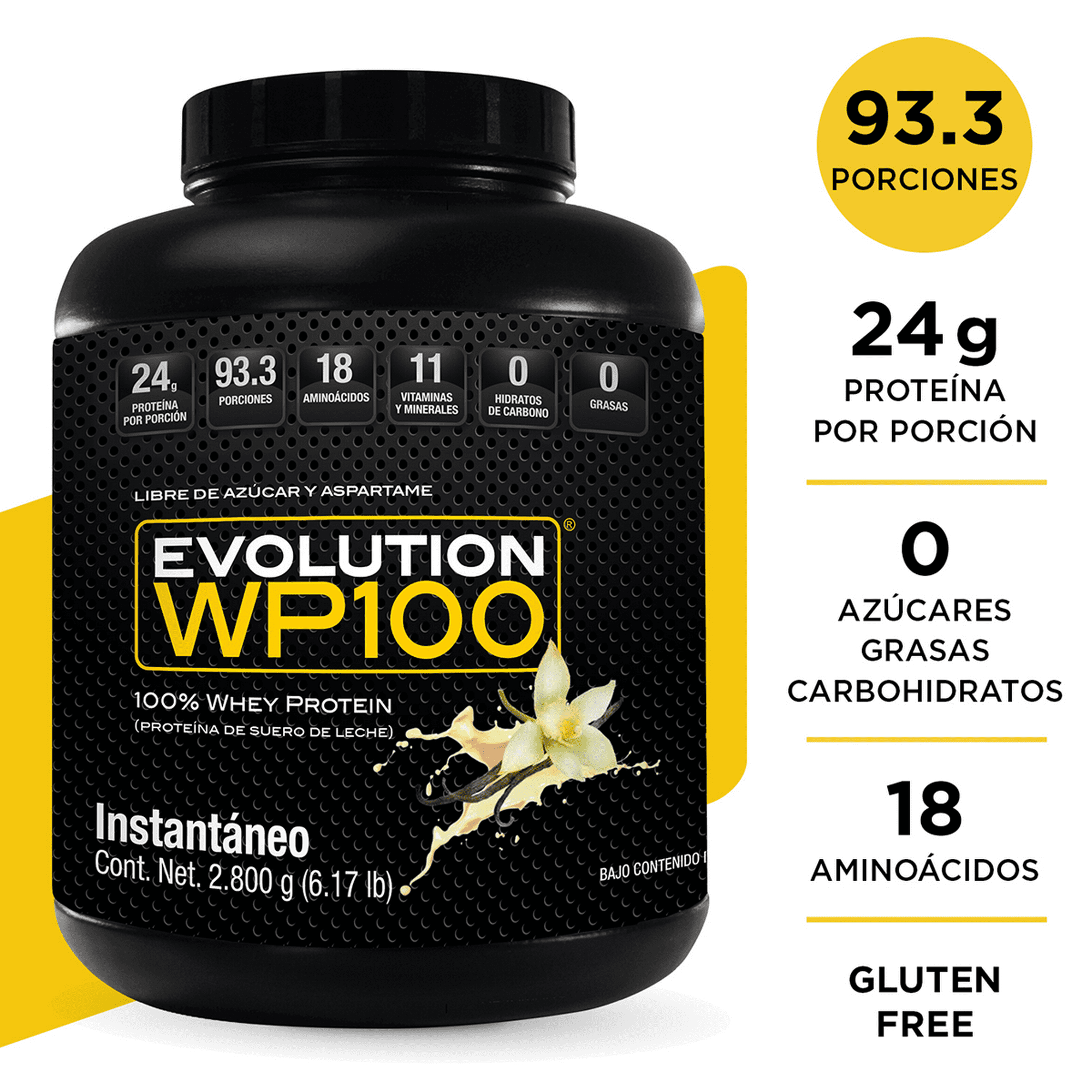 EVOLUTION. Proteína de Suero de Leche, WP100, Whey Protein, 2800 Gramos ...
