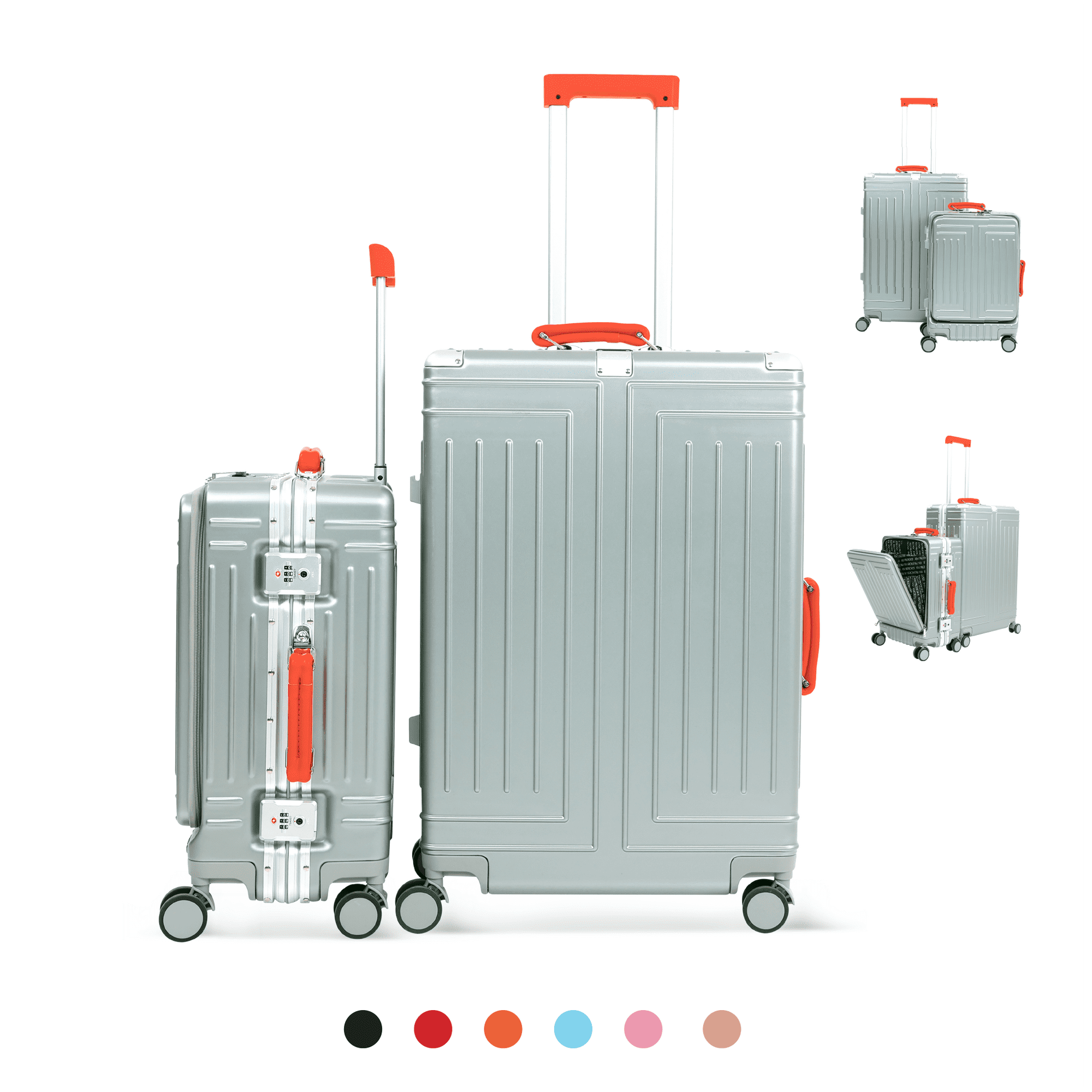 Maletas de Viaje 20 y 26 Pulgadas con Ruedas Equipaje de Mano y Cabina ...