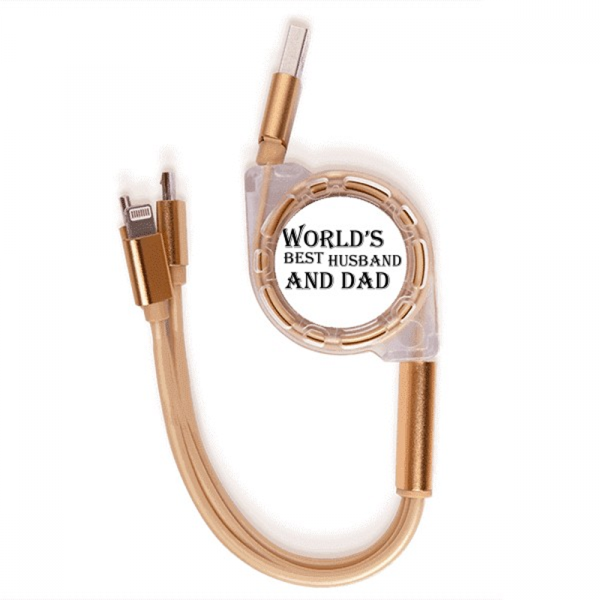 Soñando mundo mejor padre y esposo. Cable de carga telescópico ...