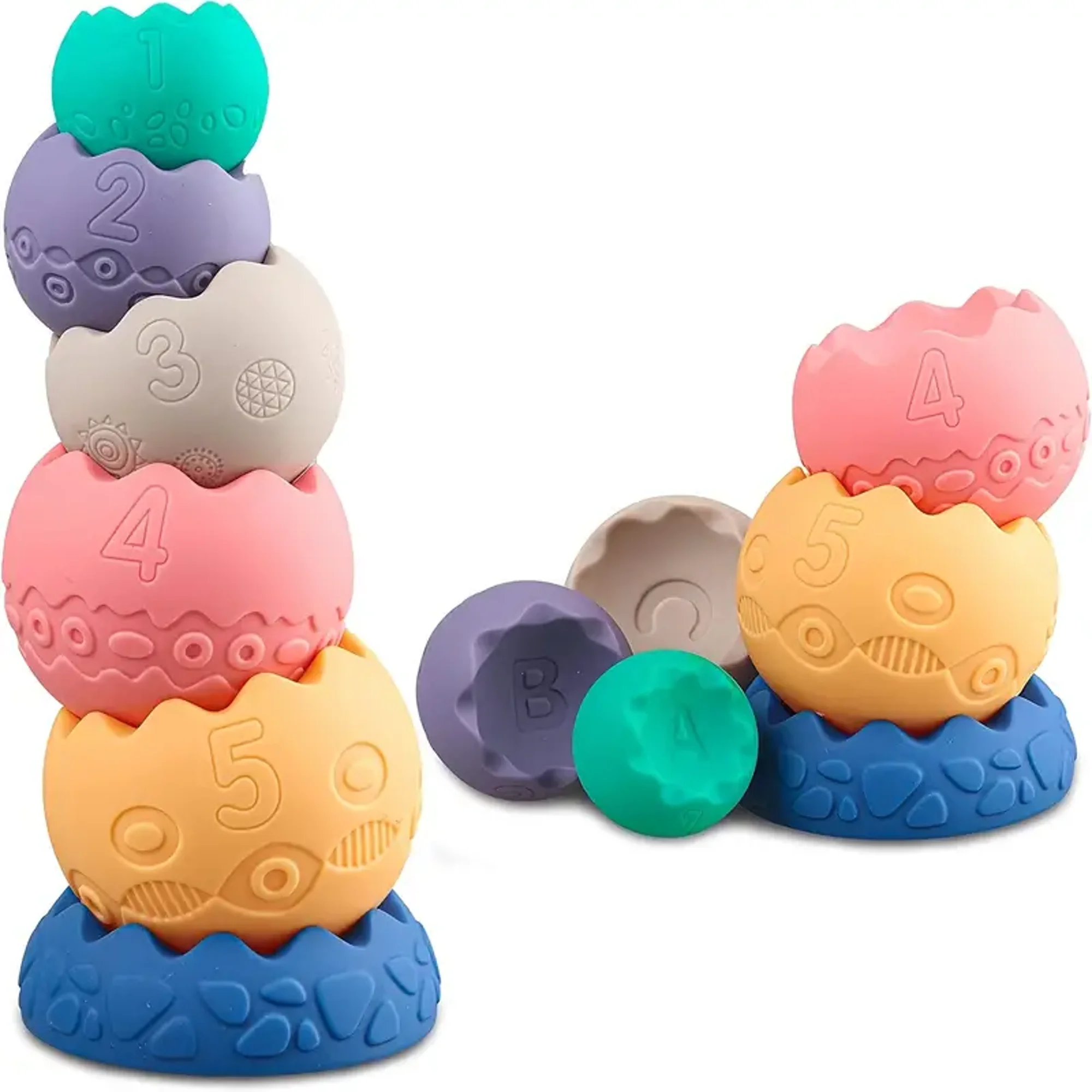 Stacking Balls Soft Toys For Babies 6 12 18 Months 1 Year Old Girls ...
