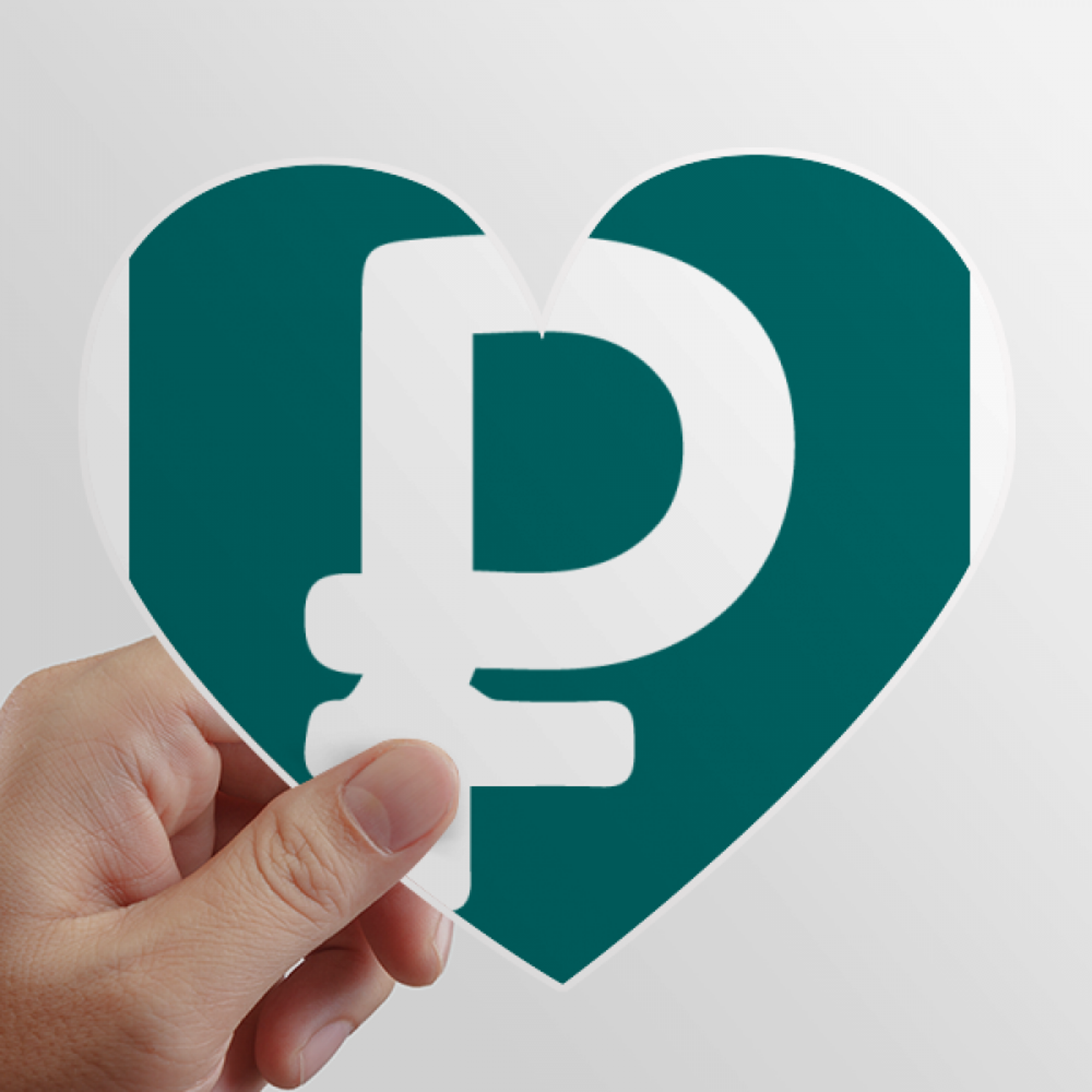 Símbolo de moneda peso PHP Filipinas Calcomanías cardíacas,calcomanías ...