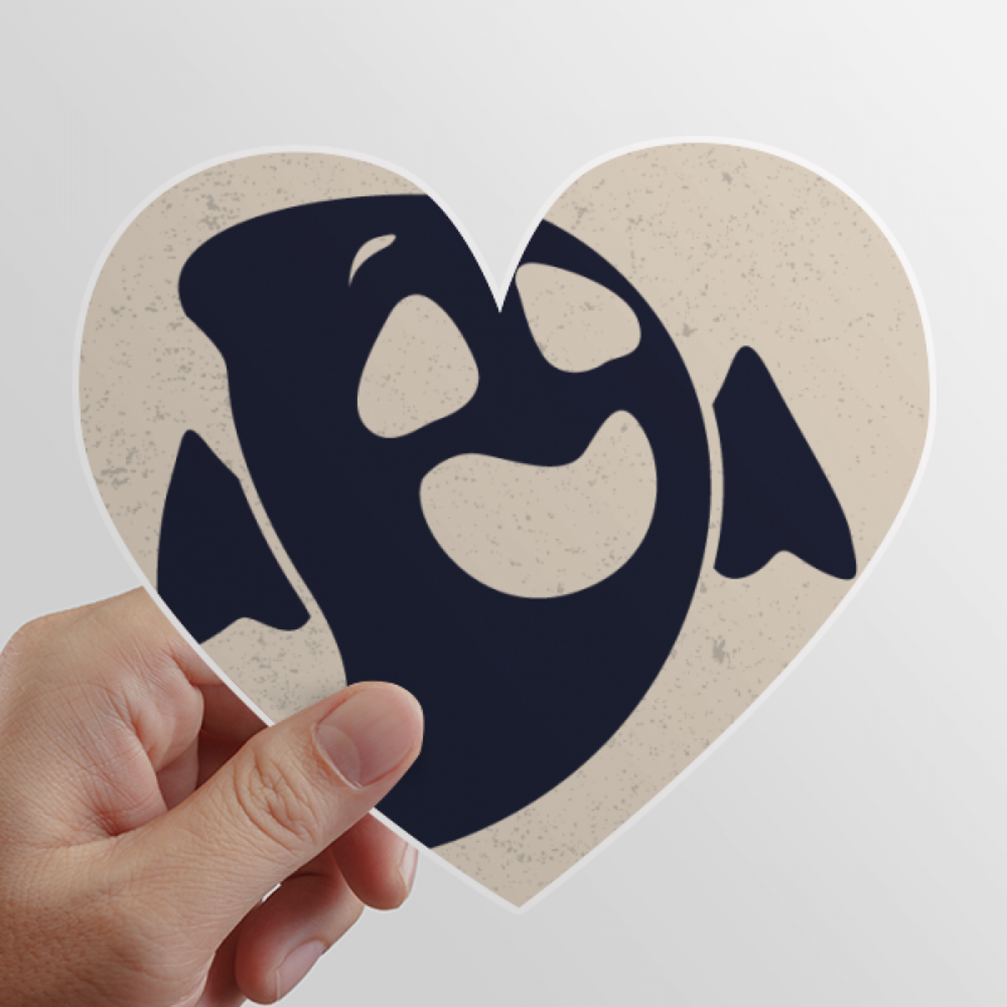 Ghost full risa de Hallowmas Calcomanías cardíacas,calcomanías para ...