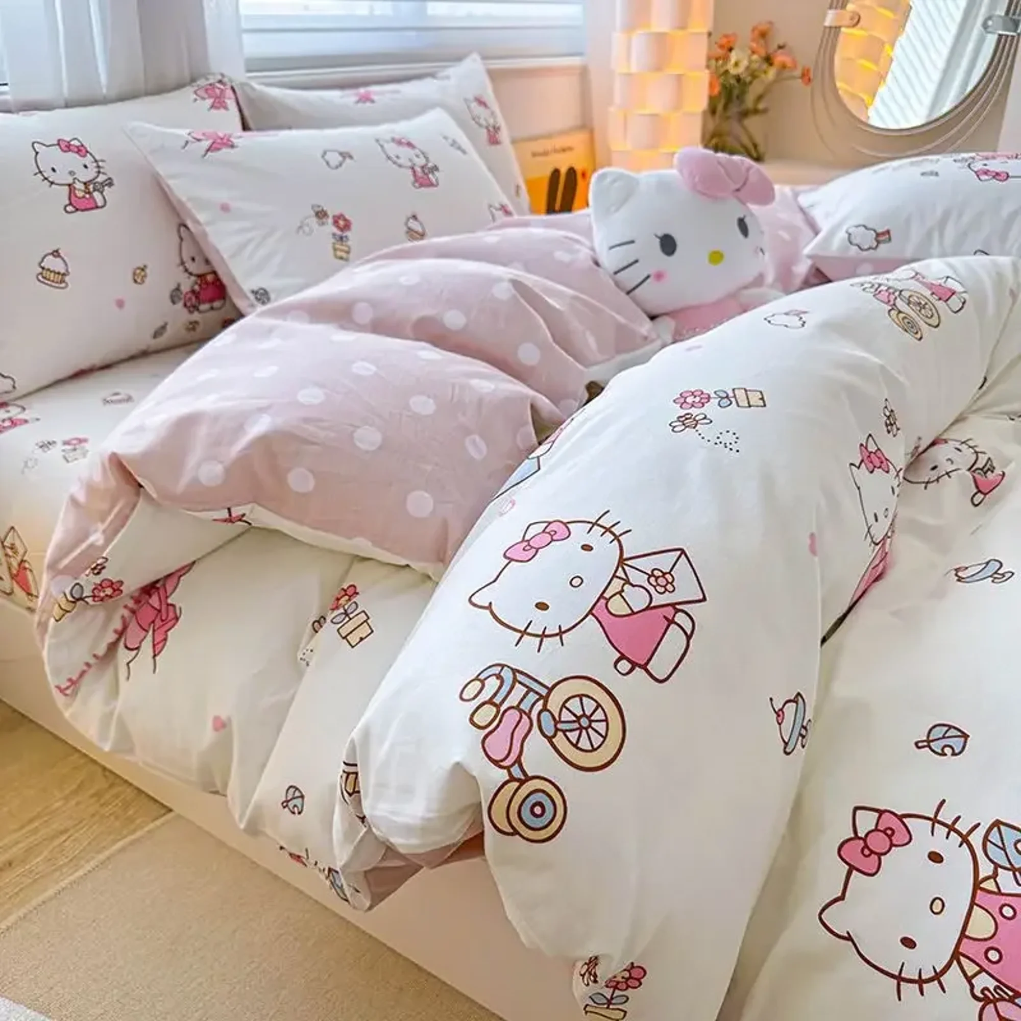 Sanrio Hello Kitty Kuromi Cinnamoroll My melody nueva funda de edredón ...