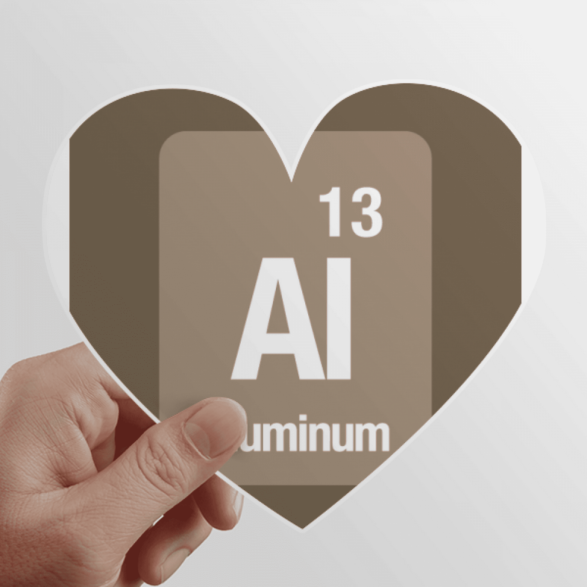 Al aluminio elemento químico Chem Calcomanías cardíacas,calcomanías ...