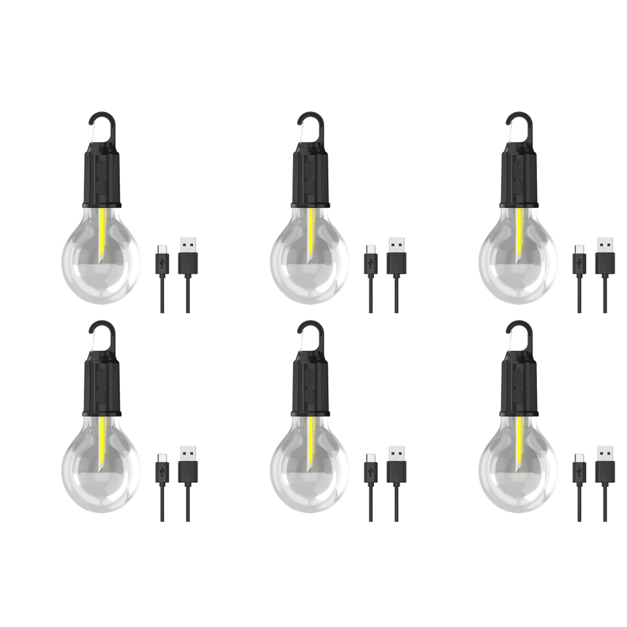 Lámpara De Camping Luz LED USB para camping 400 mAh 100 LM tipo C ...