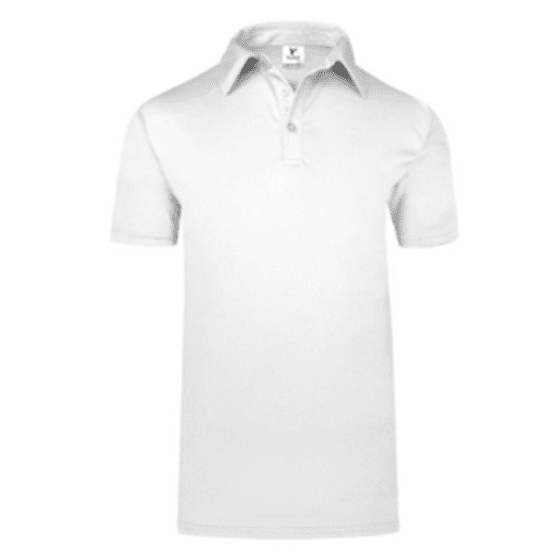 Playera Tipo Polo para Caballero, Color Blanco, Talla Doble Extra Grande, 100% Poliéster. Yazbek ...