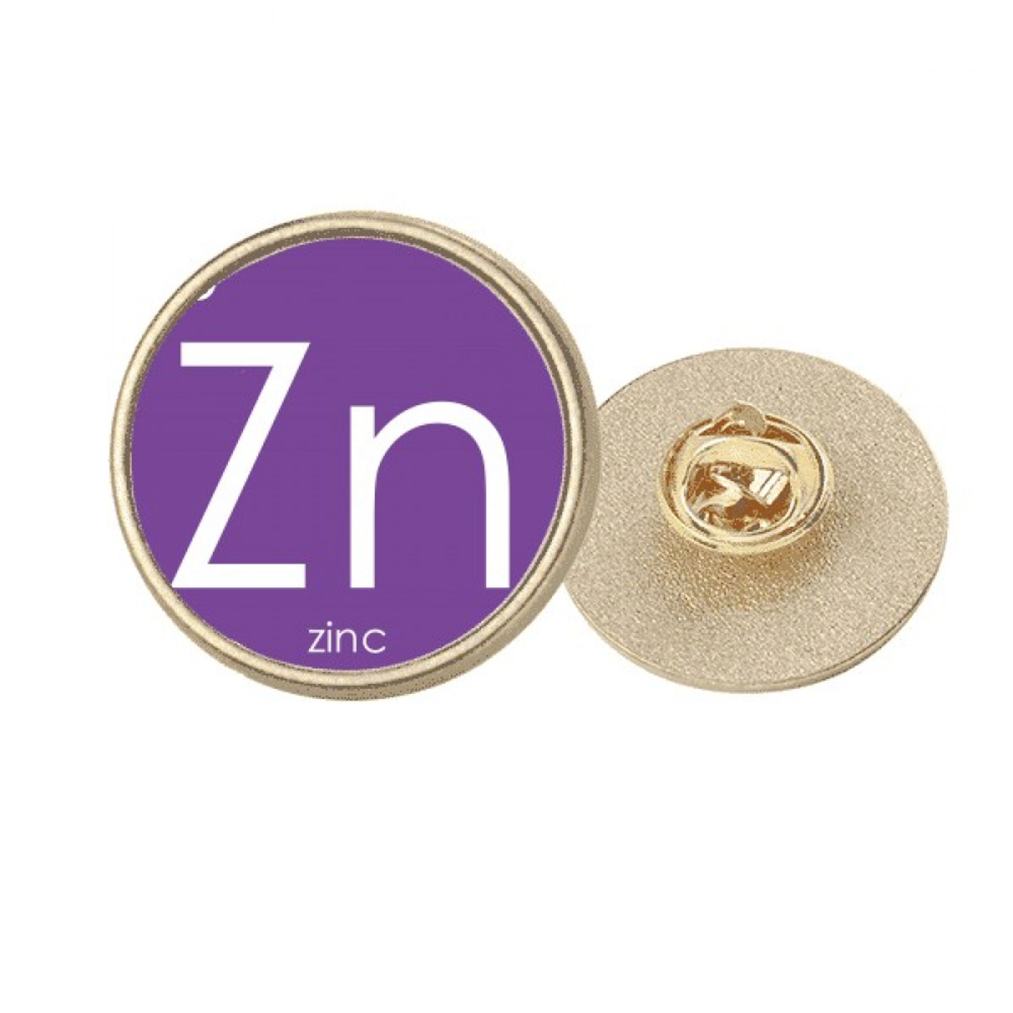 Química de metales de transición elementos periodo mesa Zinc Zn Broche ...