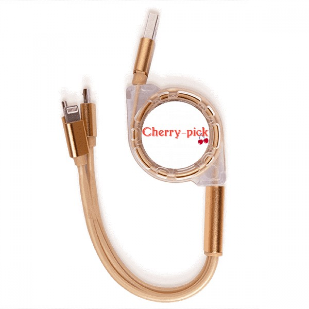 Interesante lema cherry pick Cable de carga telescópico múltiples USB ...
