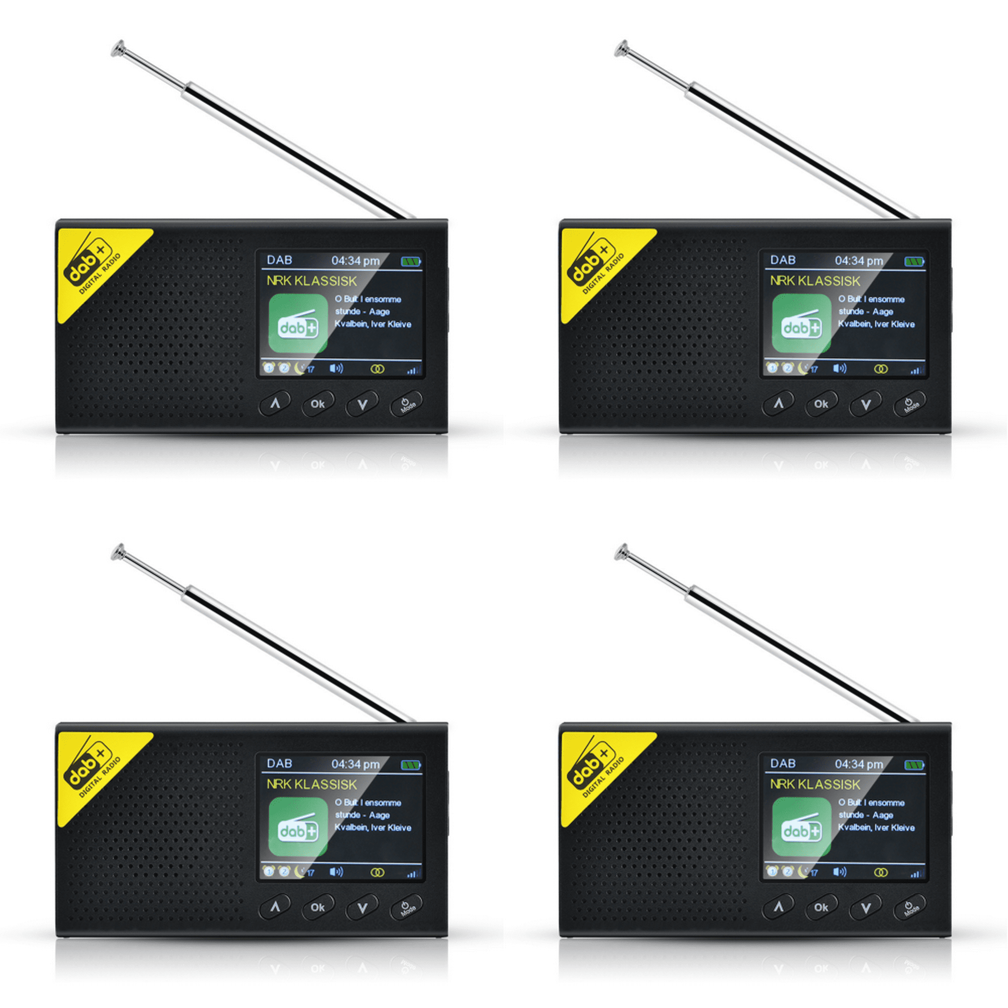 Pantalla LCD compatible con Bluetooth 5,0 Radio Digital estéreo DAB FM ...