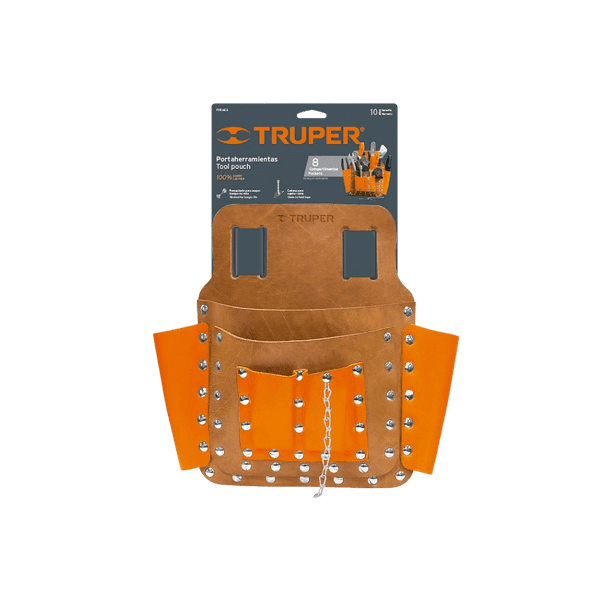 Porta Herramientas De Cuero 6 Compartimentos Truper Truper POR-HE6 ...