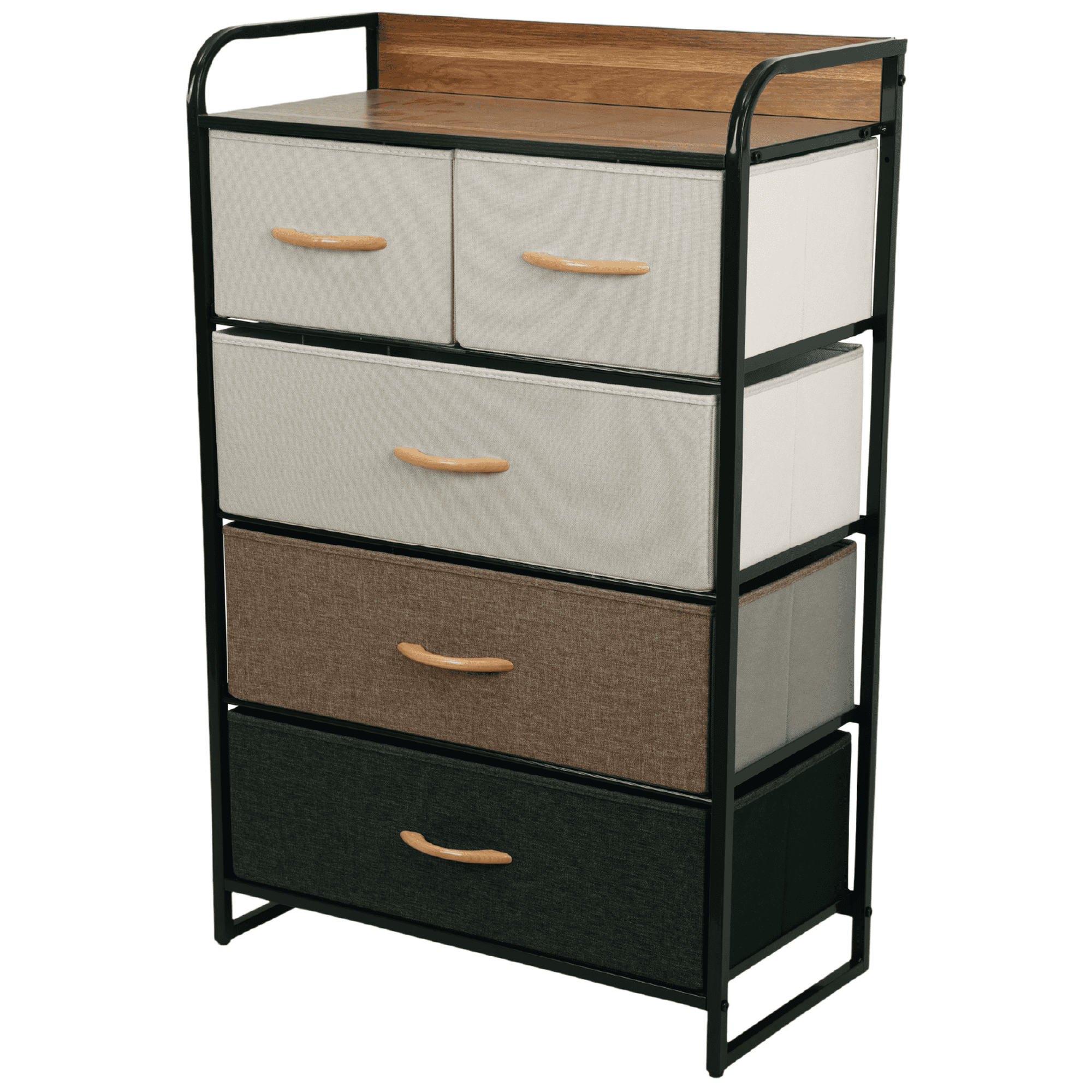 Mueble Comoda Buro Organizador Moderno 5 Cajoneras Tela | Walmart en línea