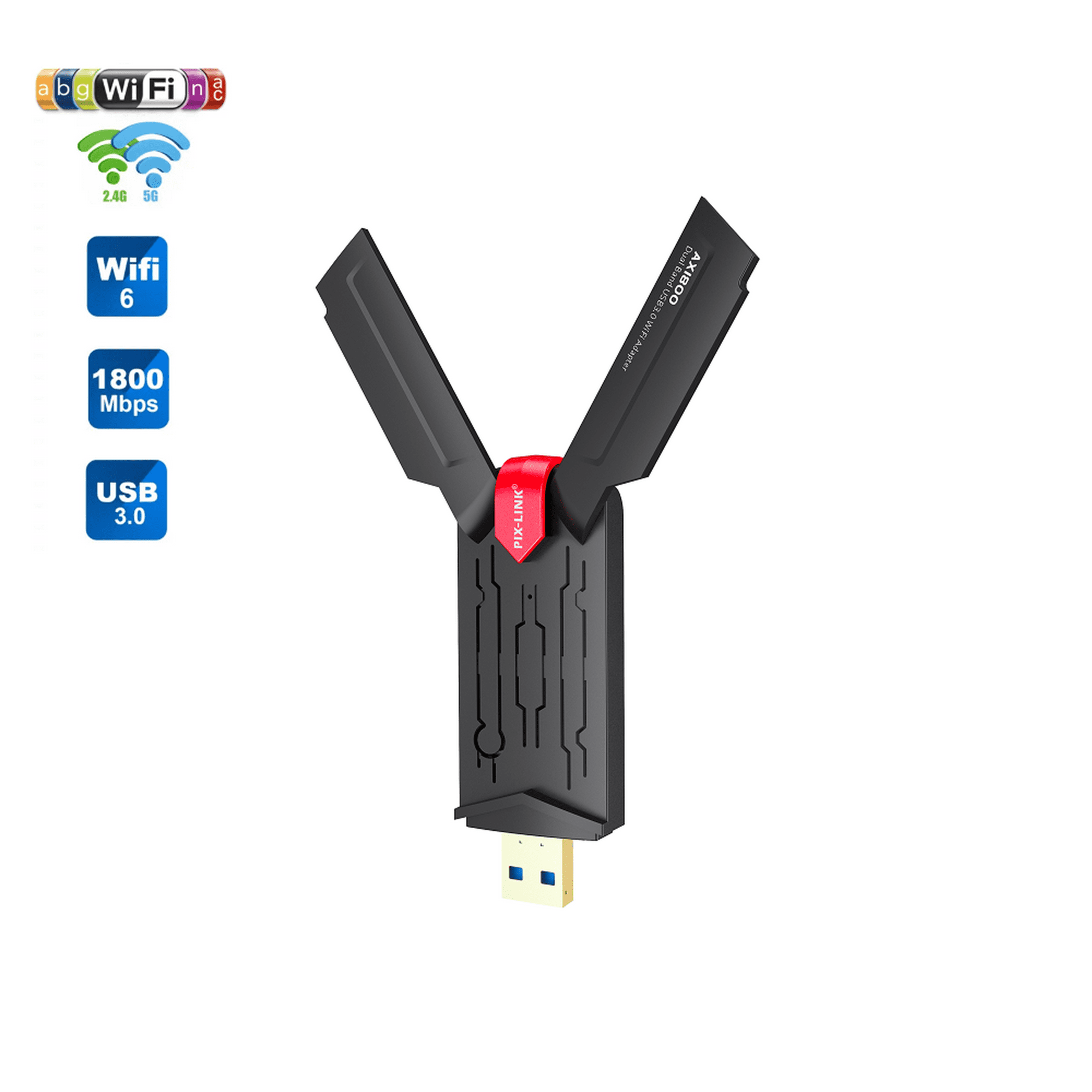 PIX-LINK Adaptadores Wifi 6 Usb Para Pc, Adaptadores Wifi Usb3.0 De ...