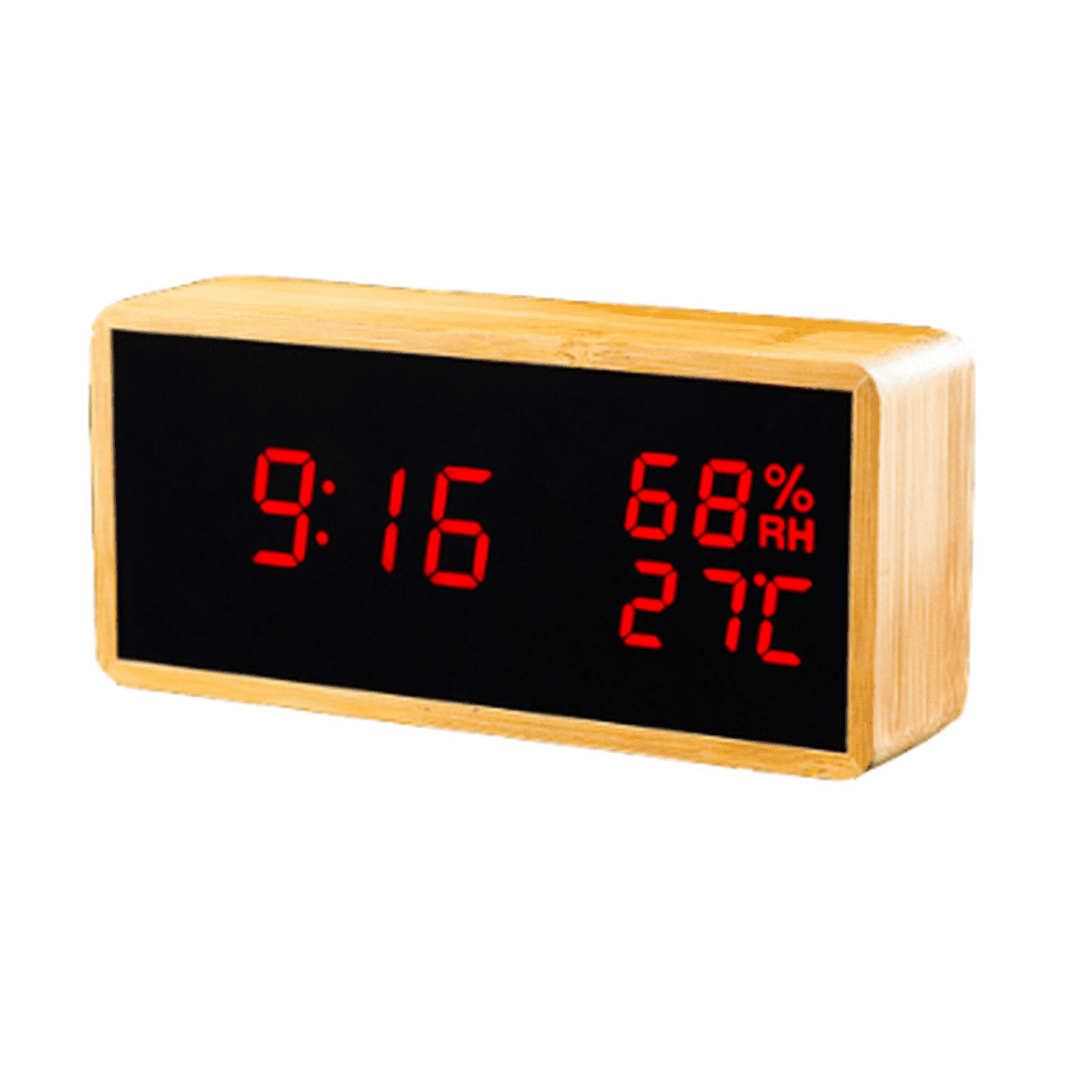 Reloj despertador electrónico, reloj despertador digital de cristal con ...