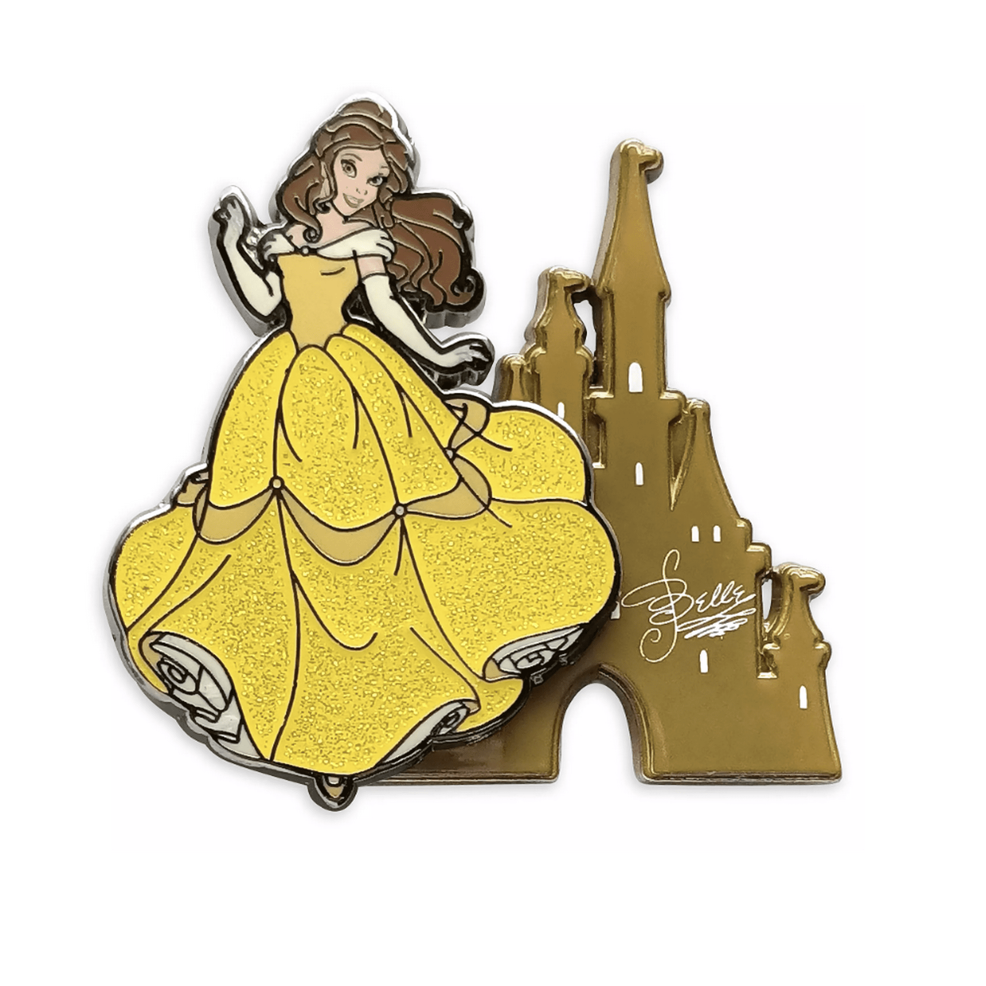 Disney Parks Princess Beauty and the Beast Belle with Castle Pin New ...