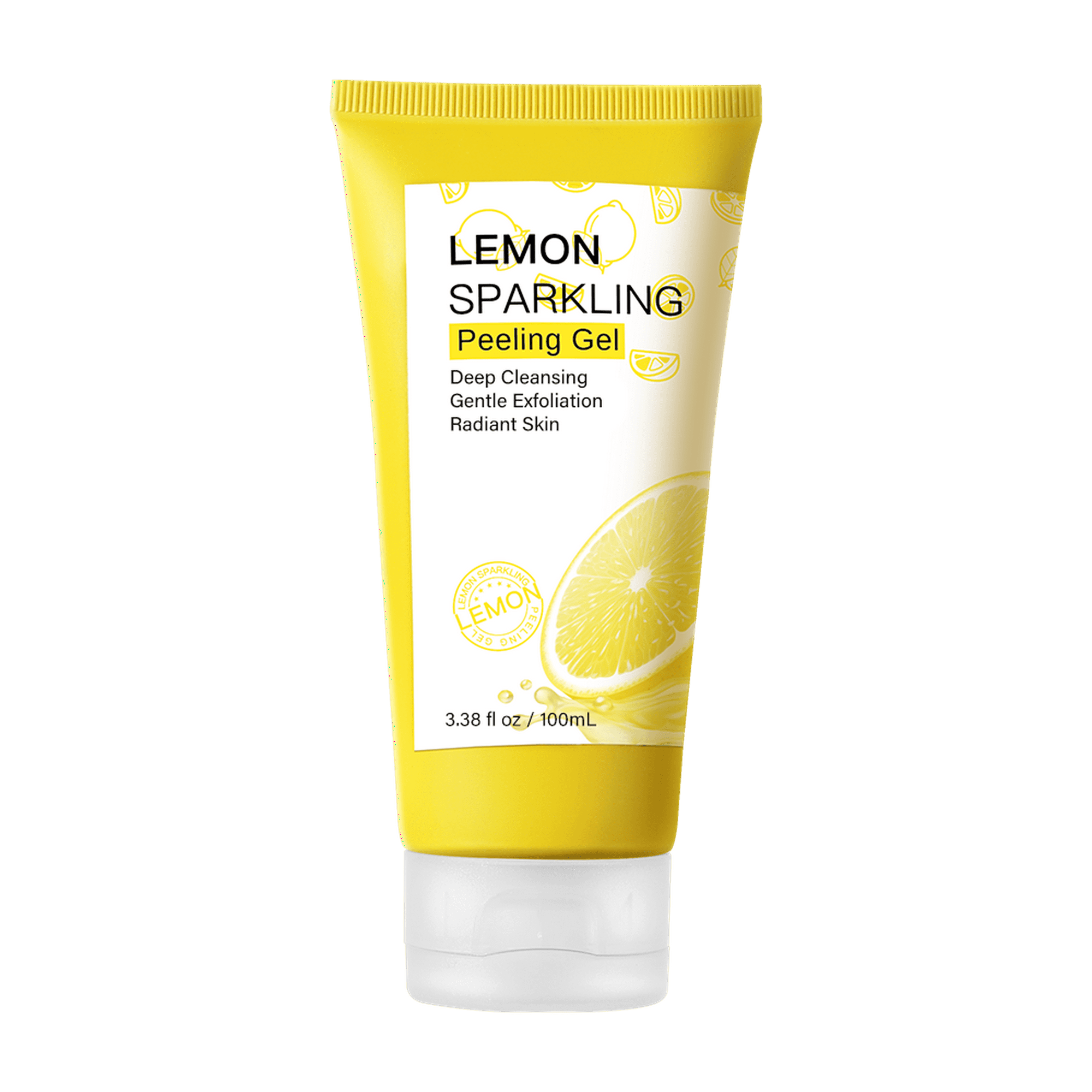 Lemon Sparkling Peeling Gel, Lemon Water And Sparkling Water Skin Purifying Exfoliater, Removes ...